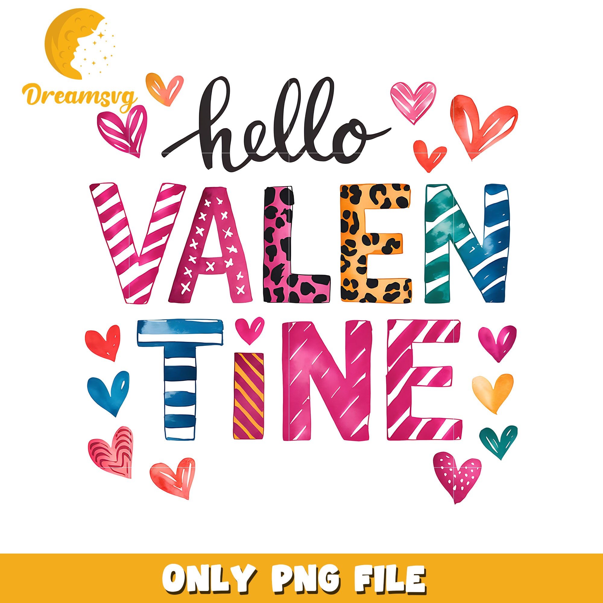 Hello valentine png, Valentine font png, font design png – DreamSVG Store