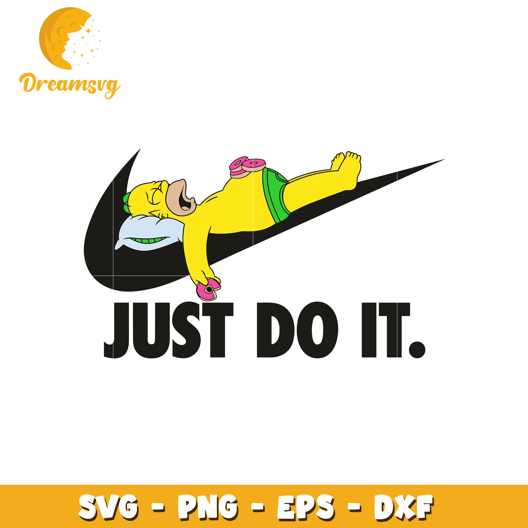 Homer Simpson nike Just do it svg, Simpson svg, nike logo svg ...