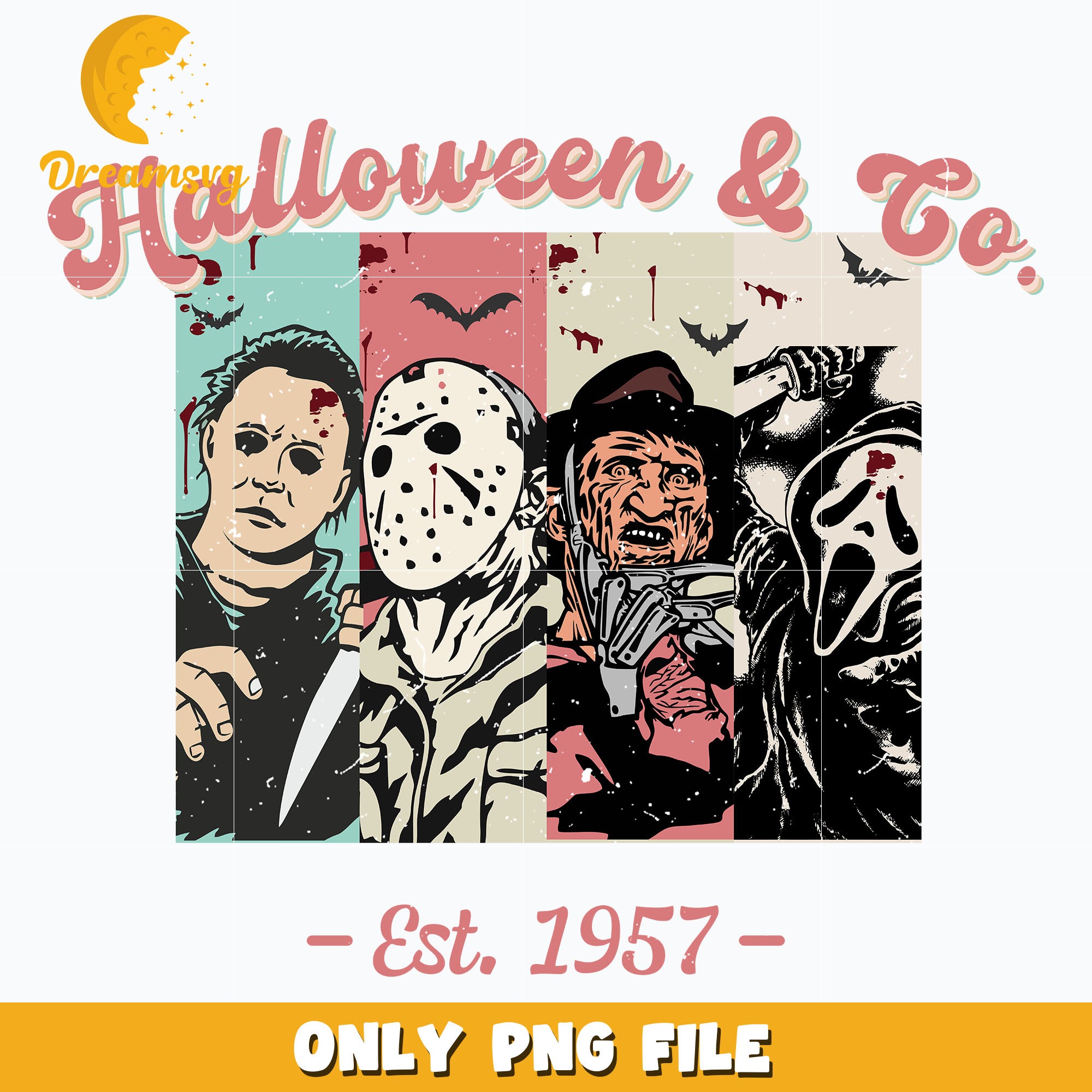 Horror Halloween & co png, Halloween png, Digital download. – DreamSVG ...