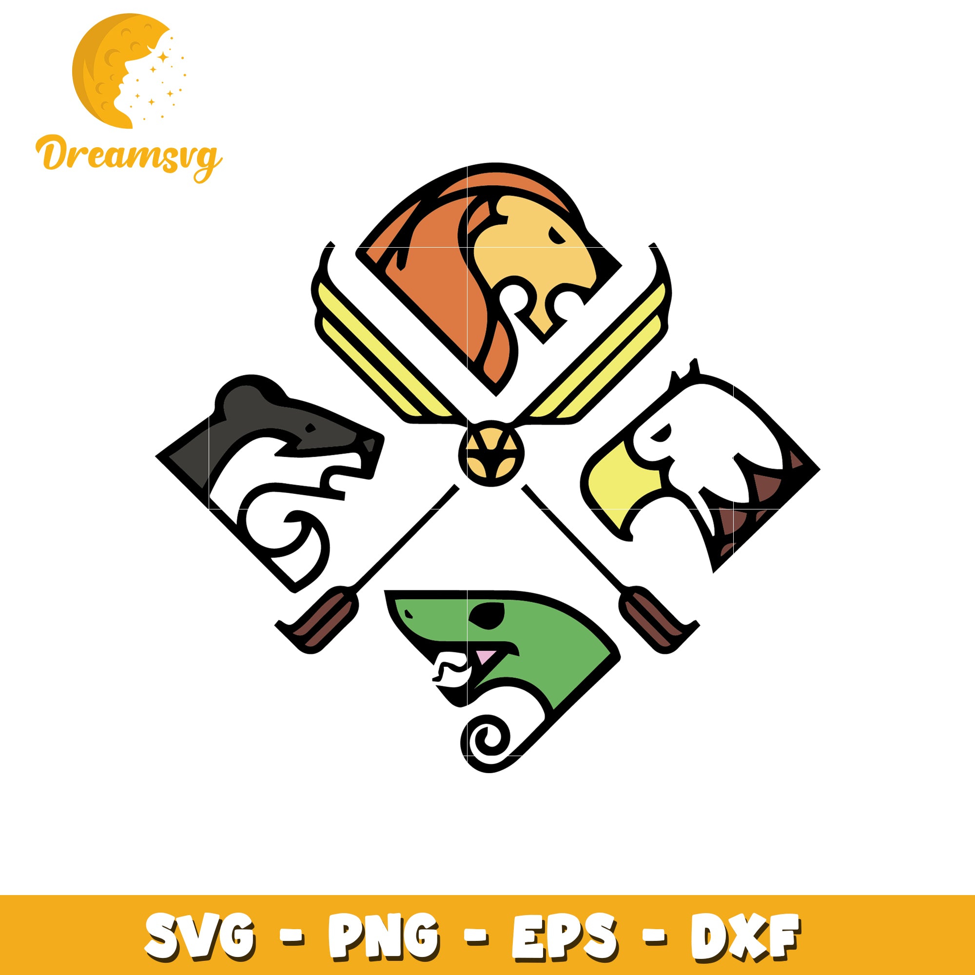 House Crest SVG PNG EPS DXF – DreamSVG Store