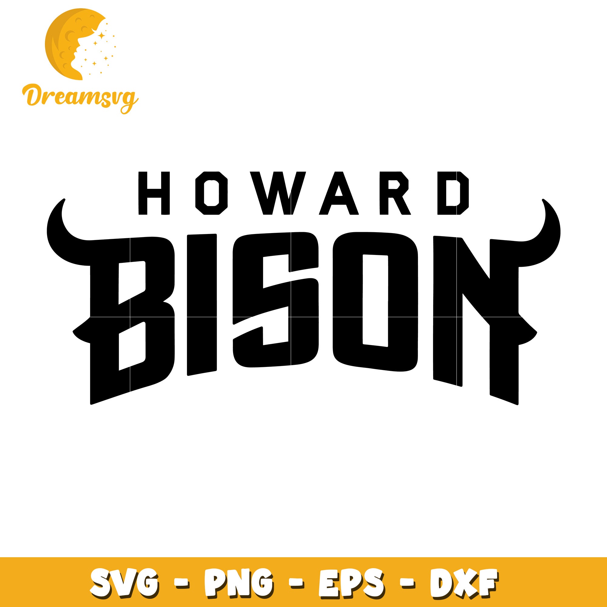 Howard Bison SVG Cut File – DreamSVG Store