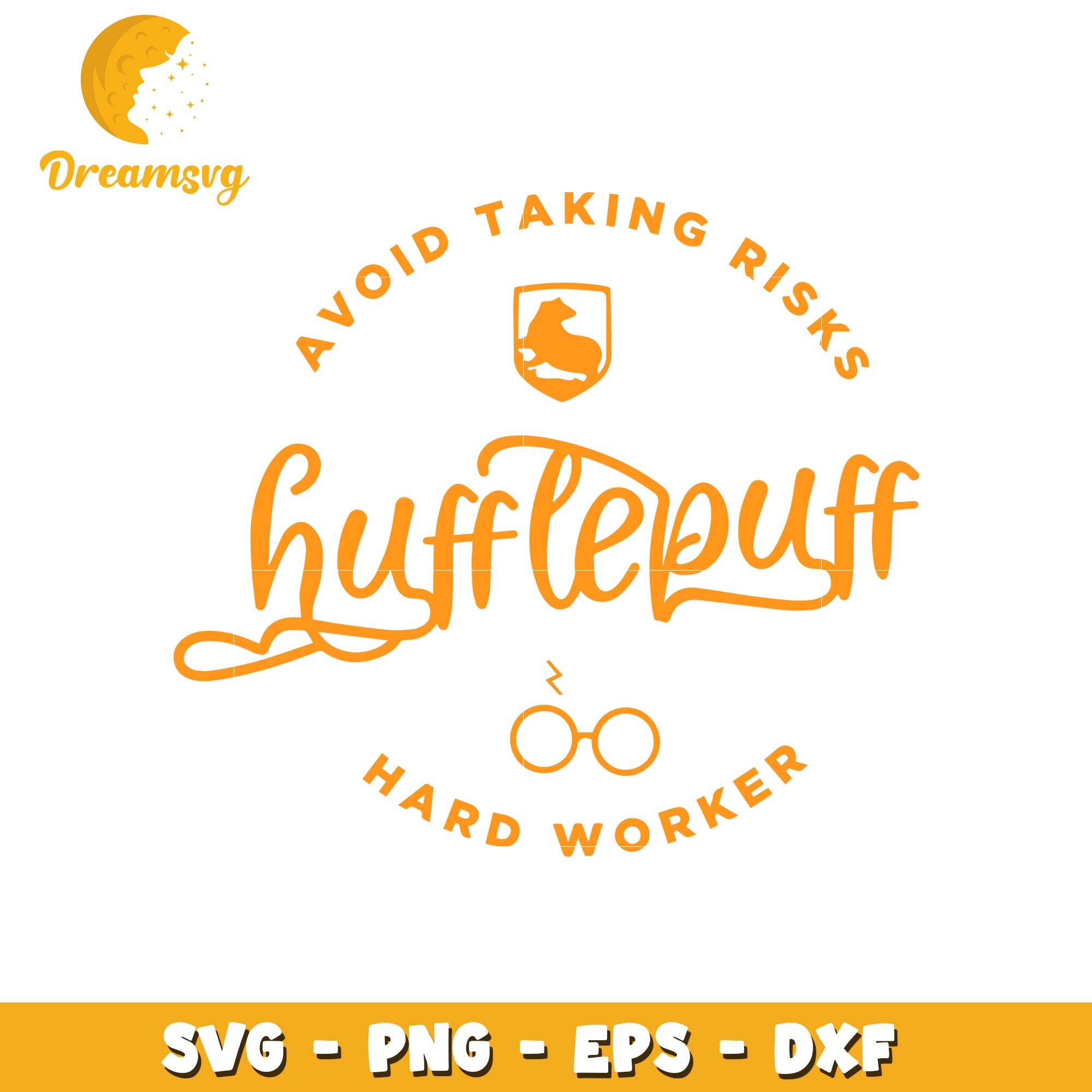 Hufflepuff SVG Cut File Hard Worker – DreamSVG Store