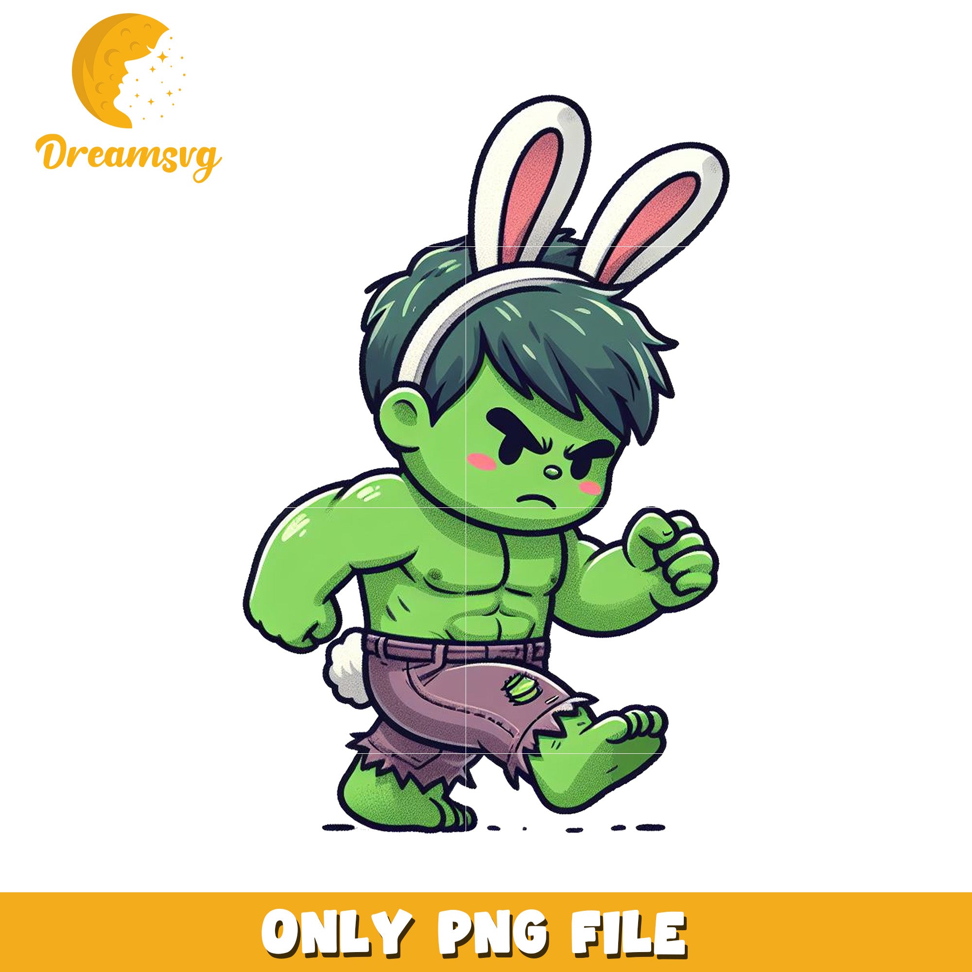 Hulk Bunny PNG Easter Clipart – DreamSVG Store
