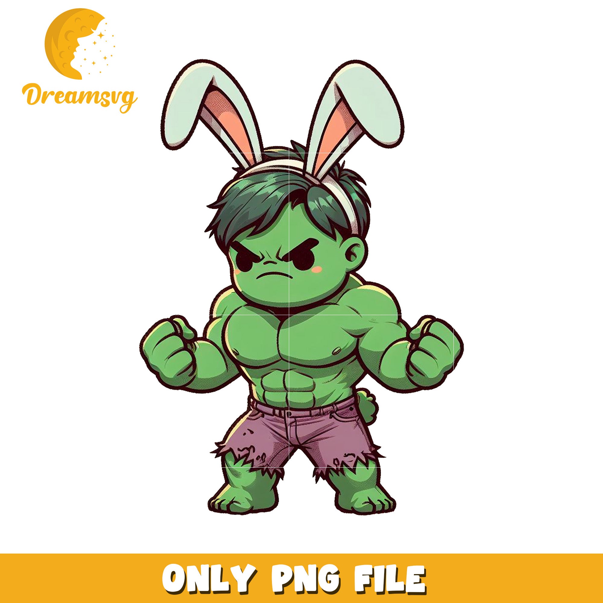 Hulk Bunny PNG Easter Superhero Clipart – DreamSVG Store