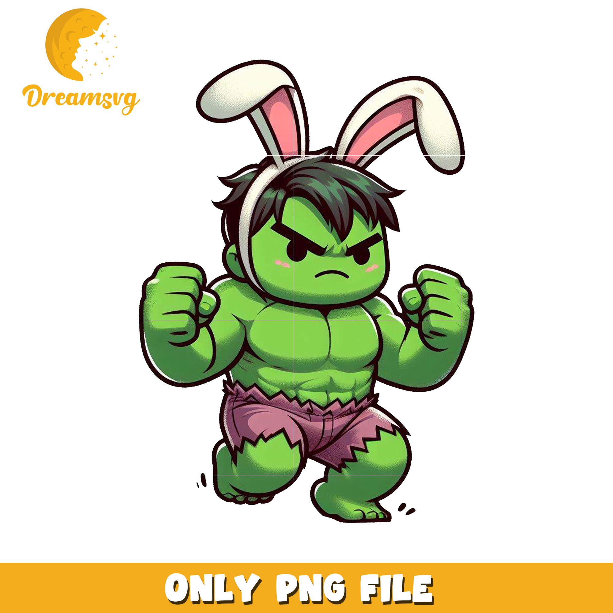 Hulk Easter Bunny PNG Clipart – DreamSVG Store