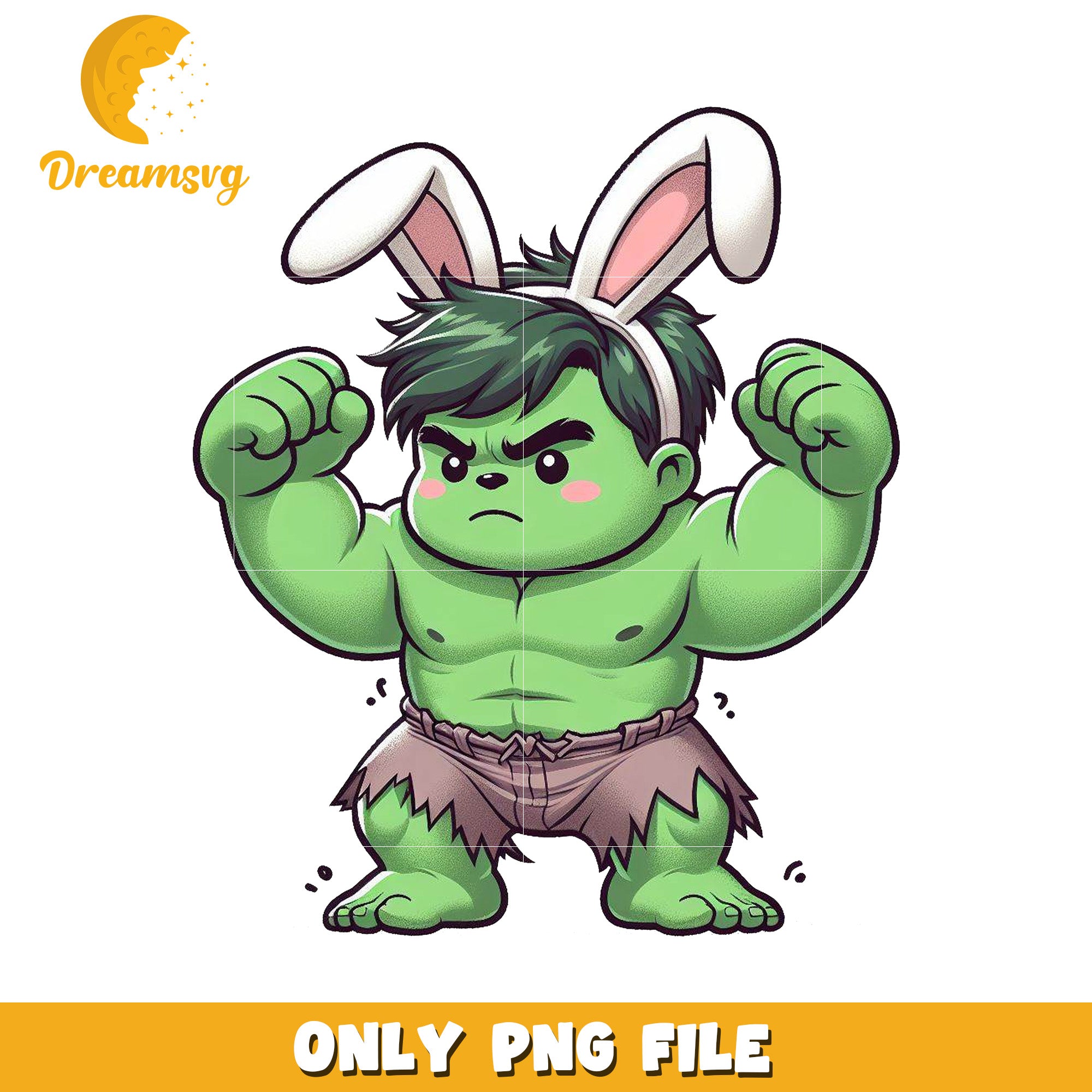 Hulk Easter Bunny PNG File – DreamSVG Store