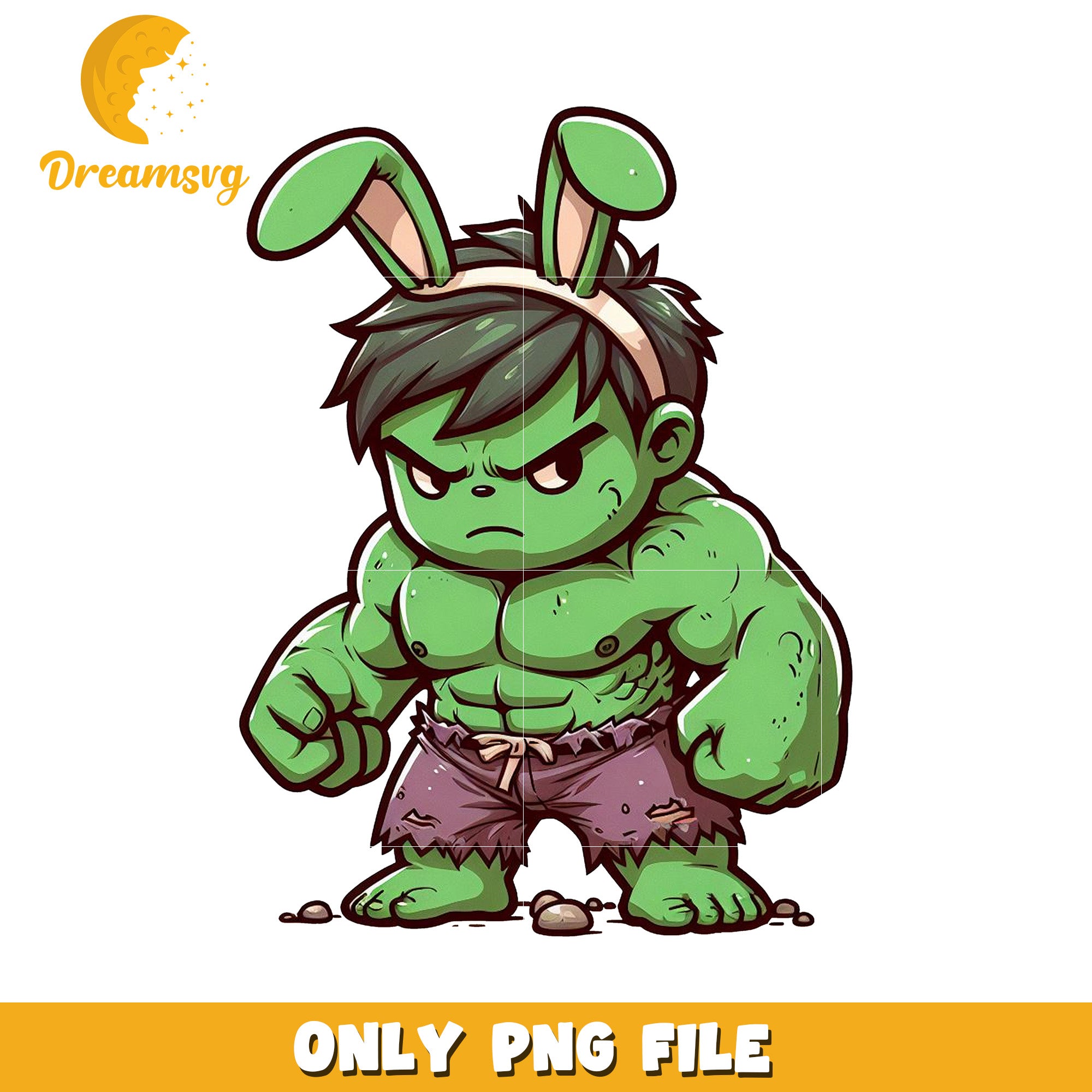 Hulk Easter Bunny PNG Graphic – DreamSVG Store