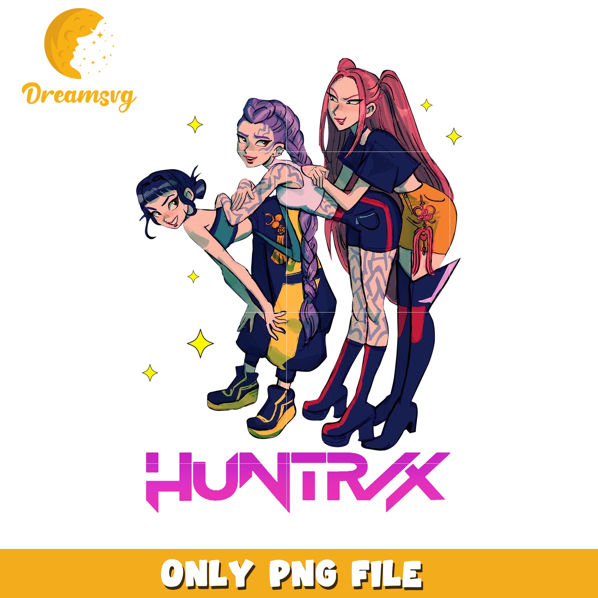Huntrix team members png, kpop band manhwa png, huntrix png – DreamSVG ...