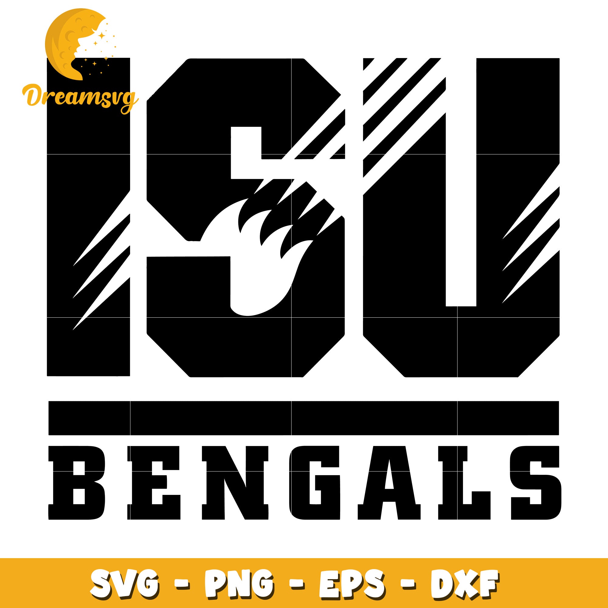 ISU Bengals SVG PNG EPS DXF Cut File – DreamSVG Store