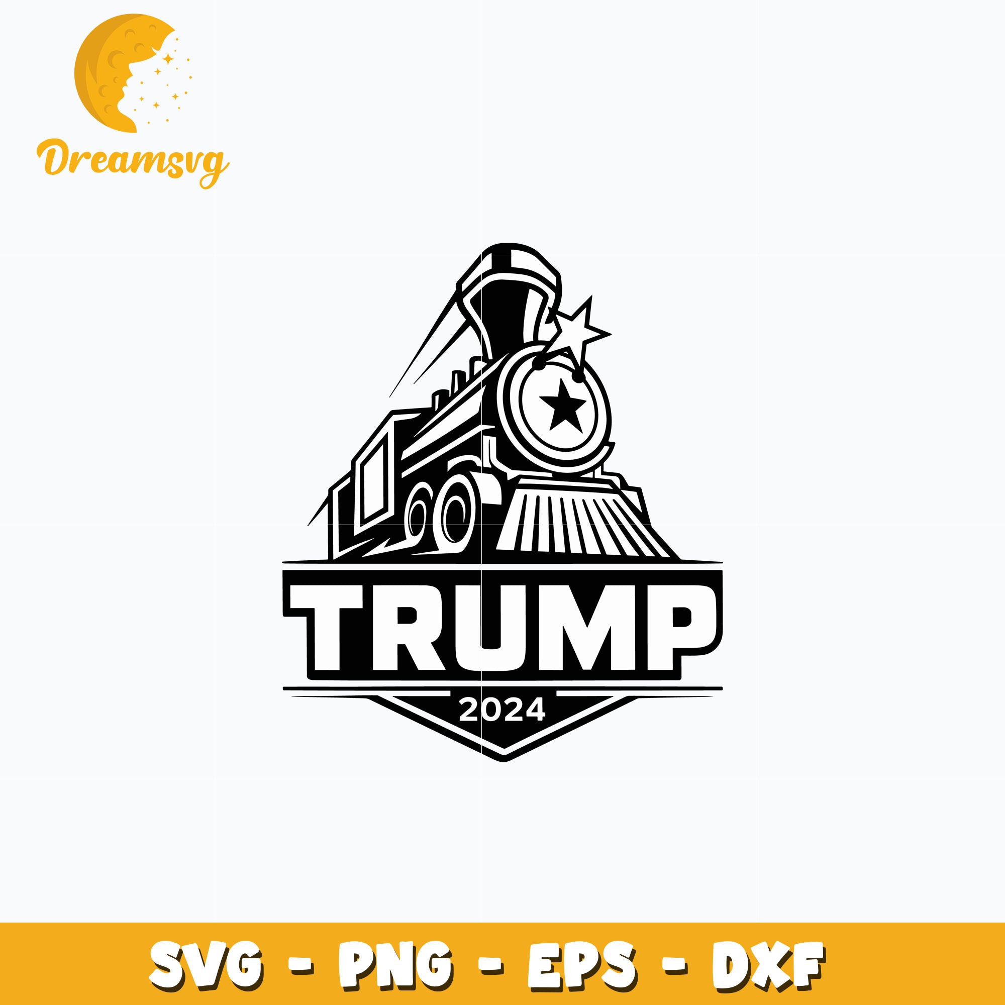 Train Trump 2024 design svg, digital download – DreamSVG Store