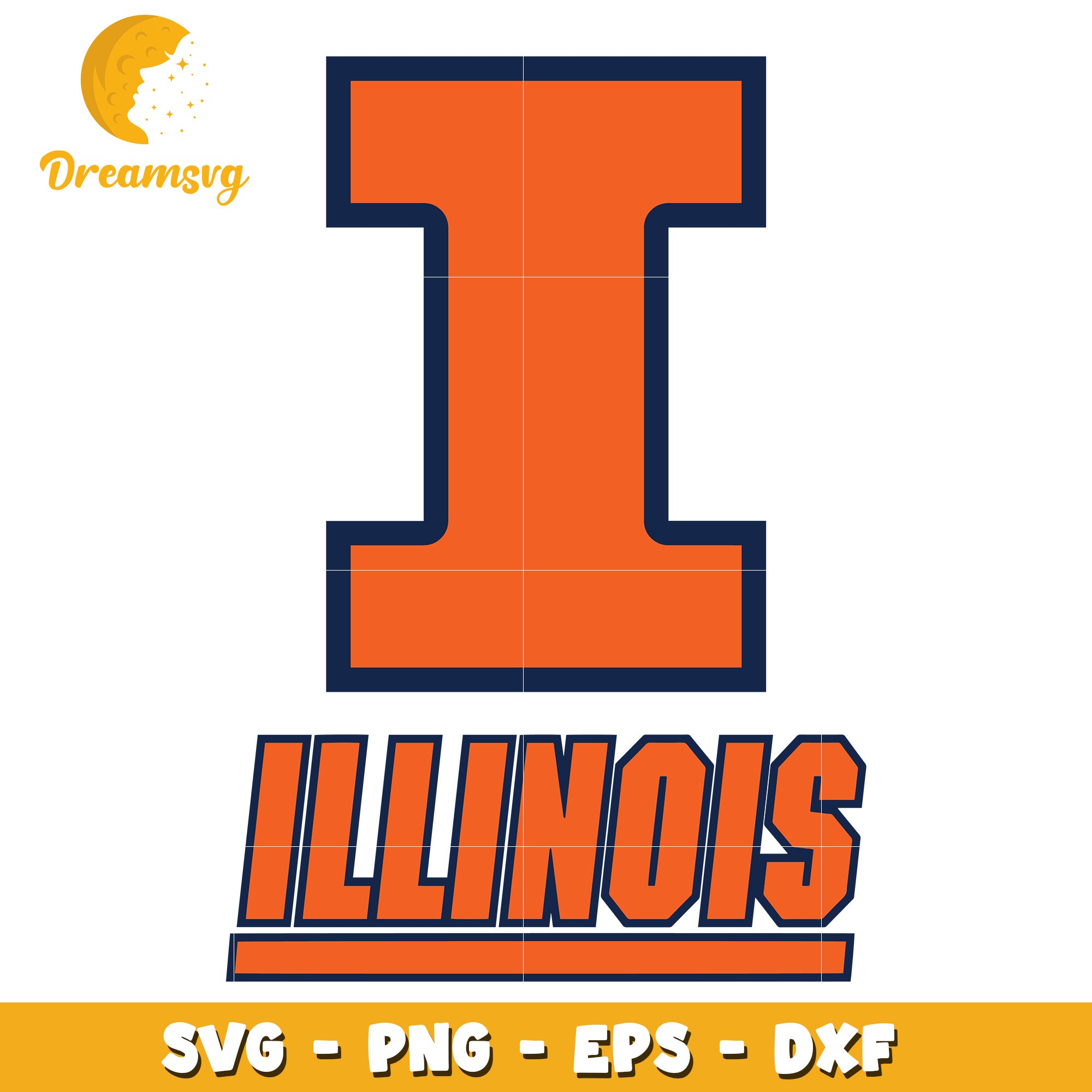 Illinois SVG PNG EPS DXF Cut File – DreamSVG Store