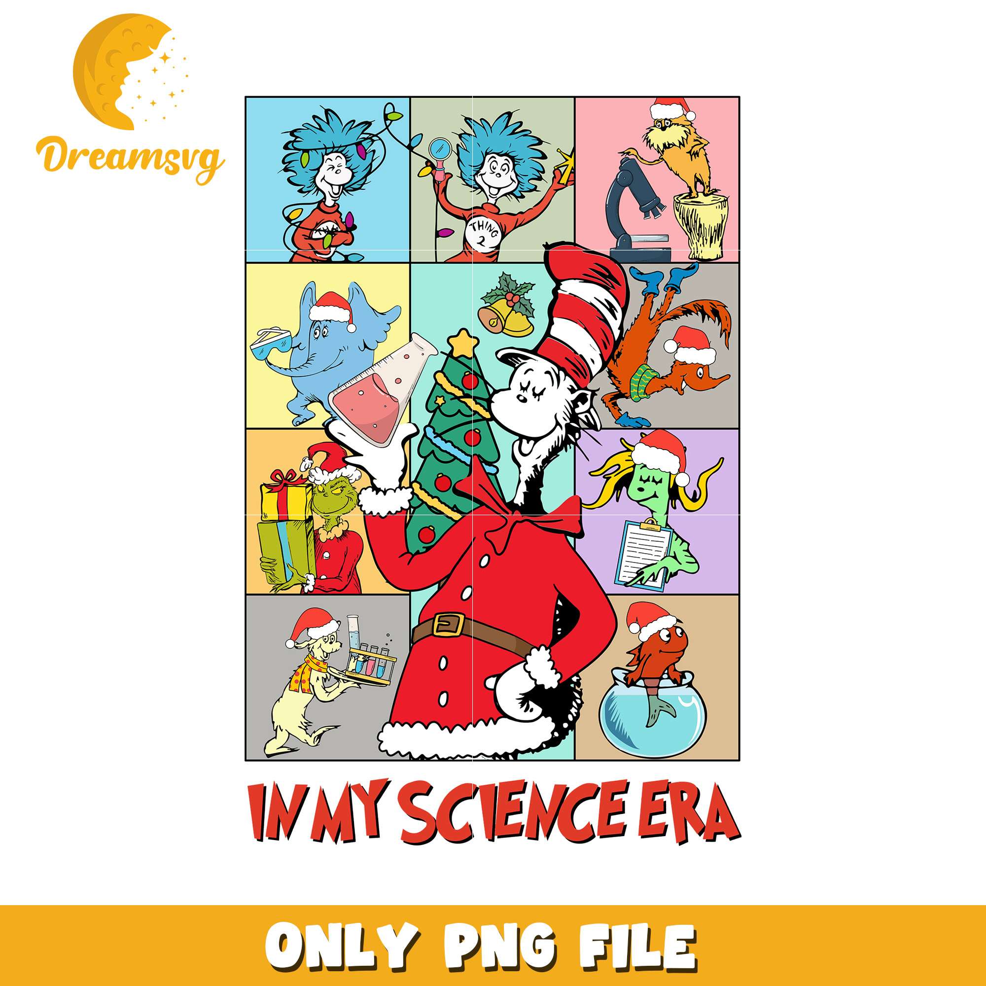 In My Science Era Fun Christmas Character PNG Art – DreamSVG Store