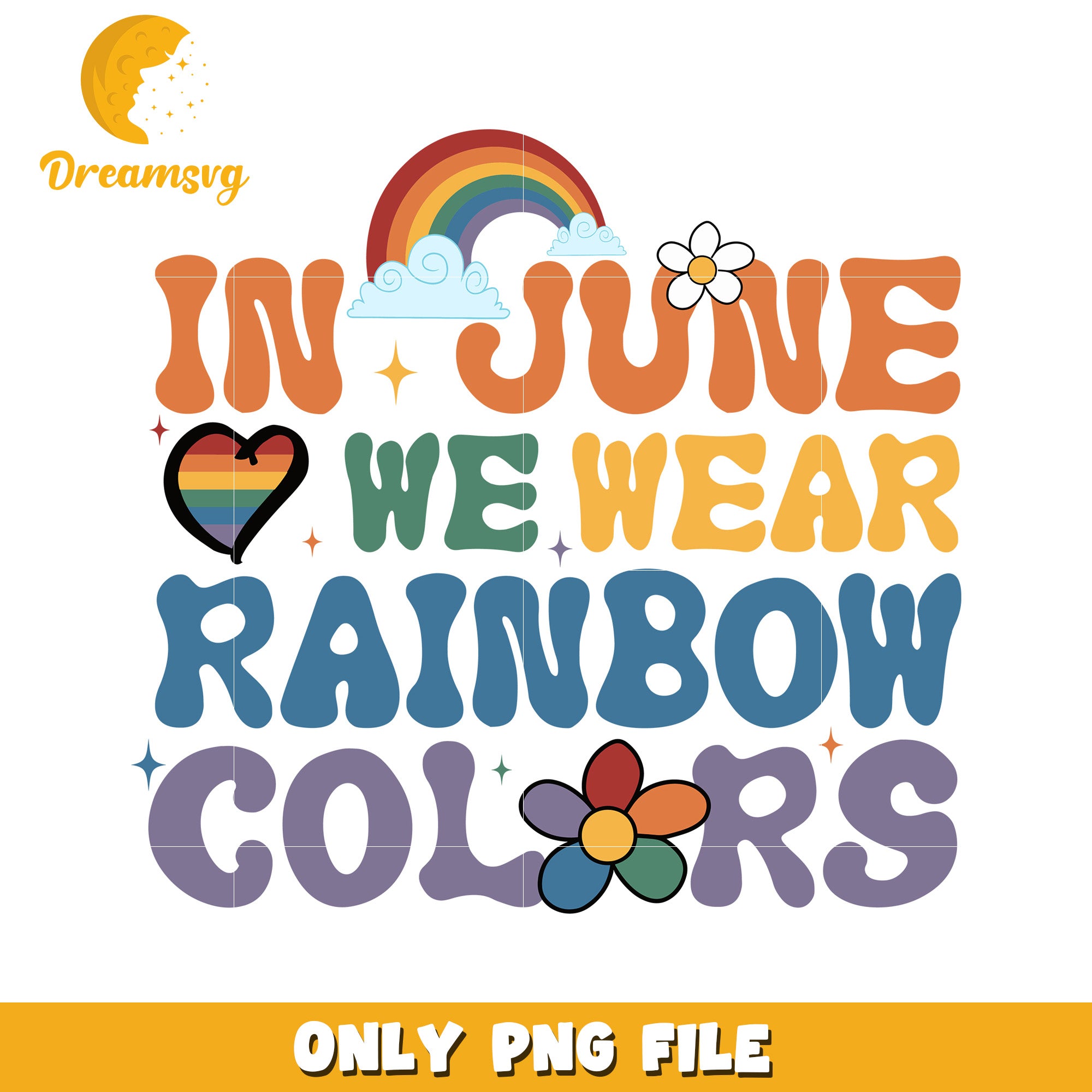 In june we wears rainbow color png, june celebration png, lgbtq pride ...
