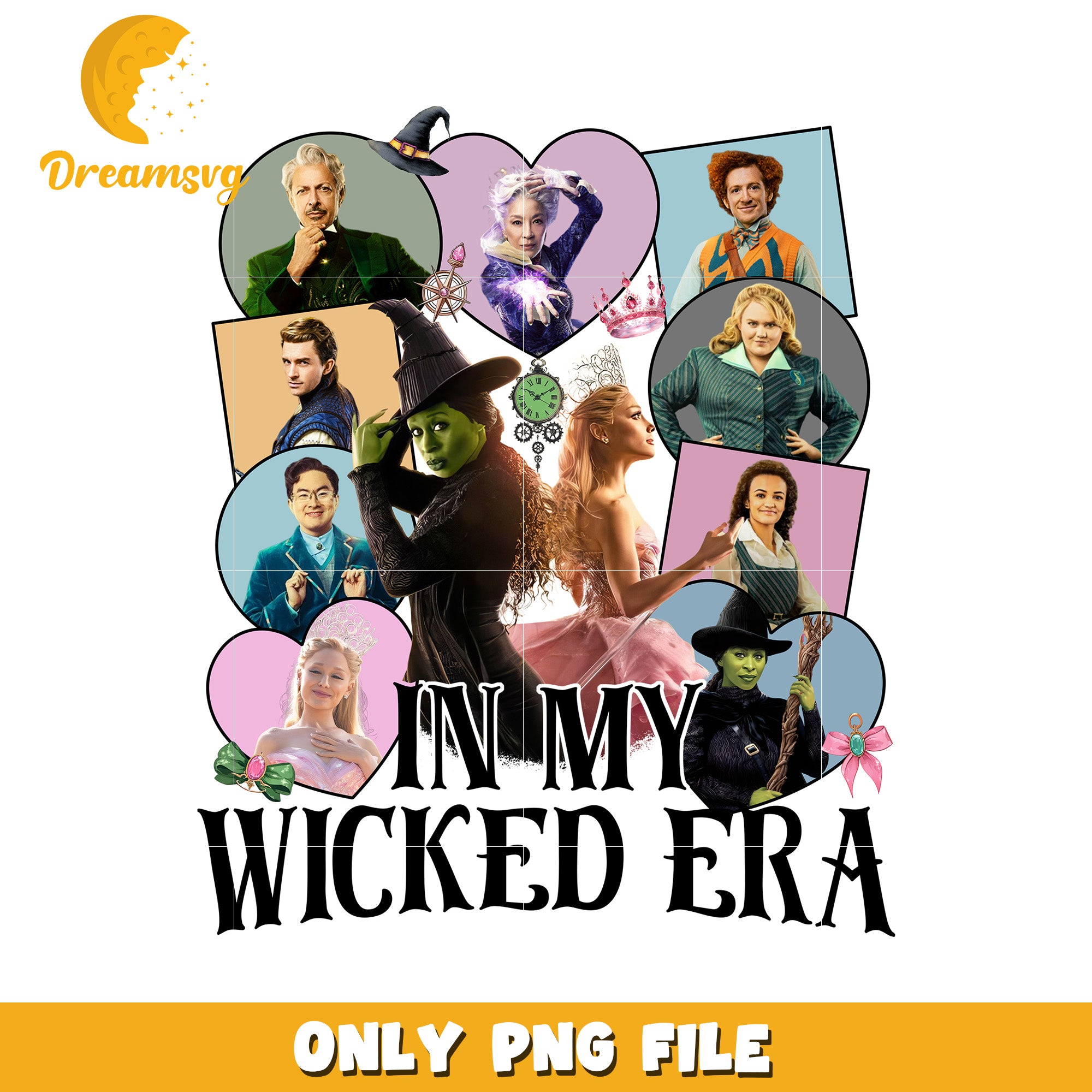 In my wicked era png, wicked movie cast png, movie png – DreamSVG Store