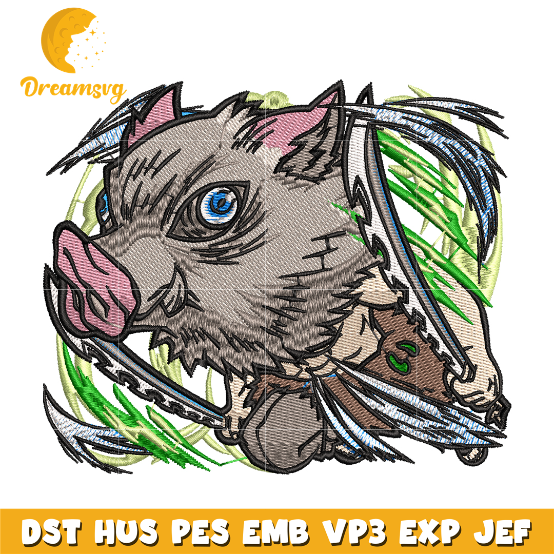 Inosuke embroidery design – DreamSVG Store