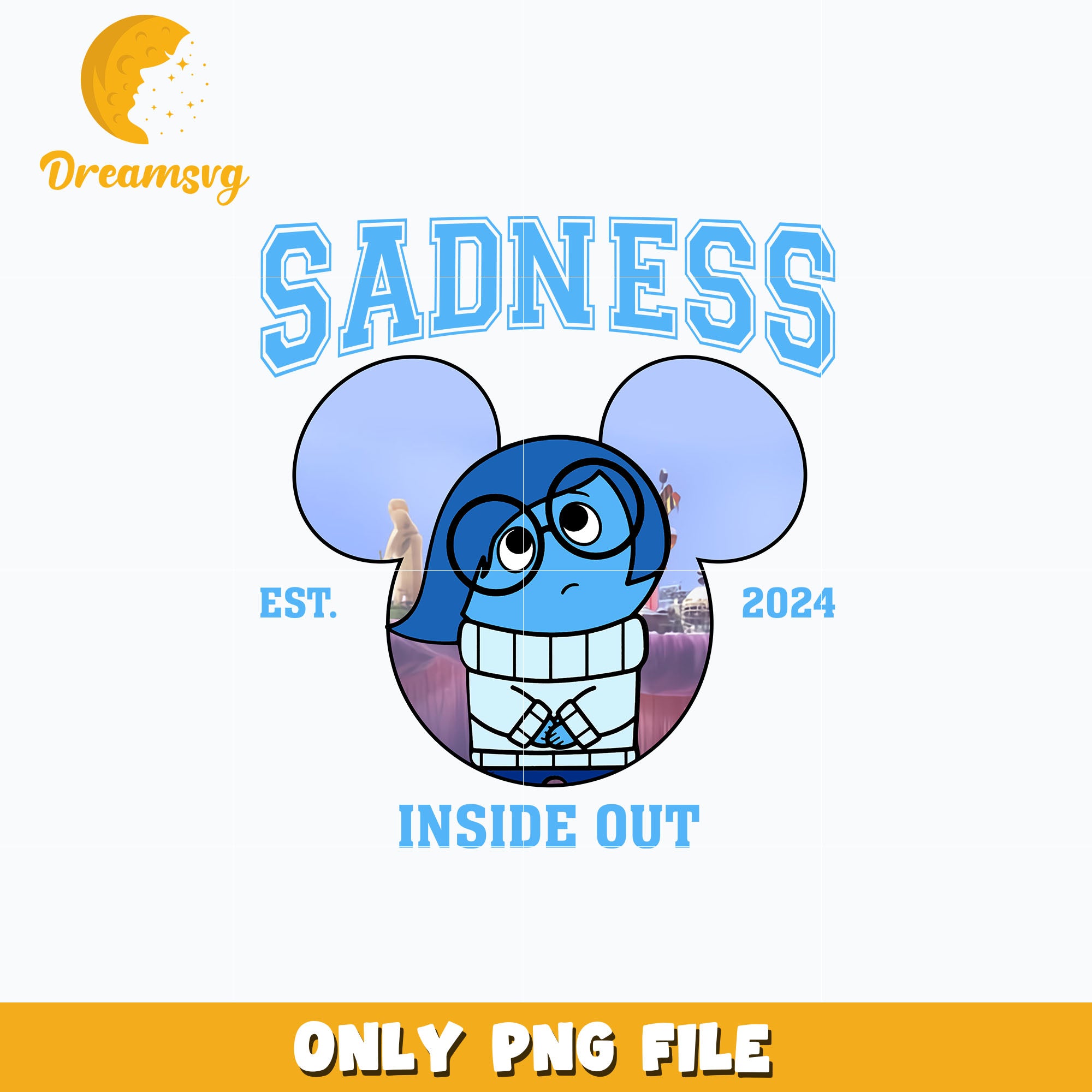 Sadness est 2024 png, inside out 2 png – DreamSVG Store