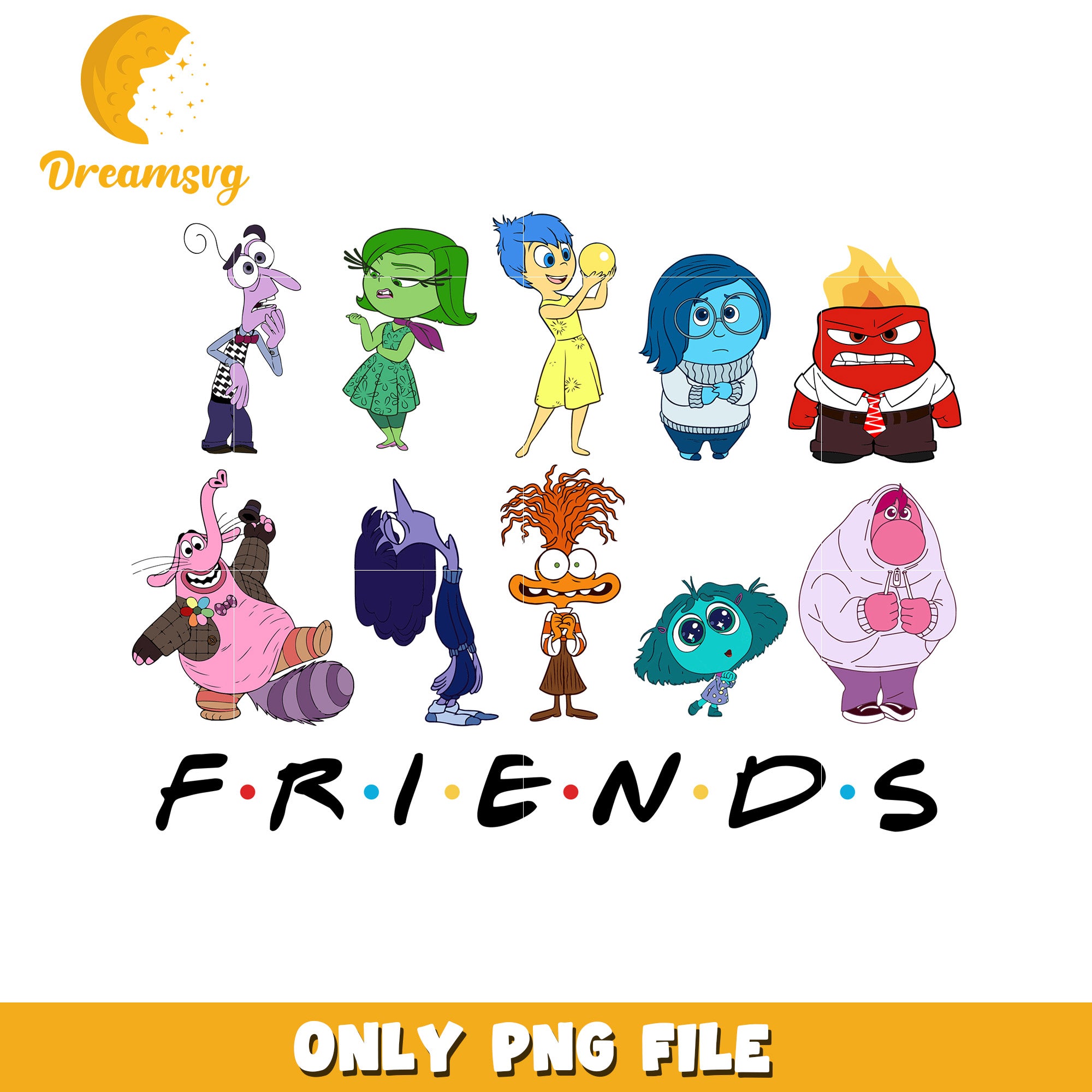 Inside Out Friends PNG – DreamSVG Store
