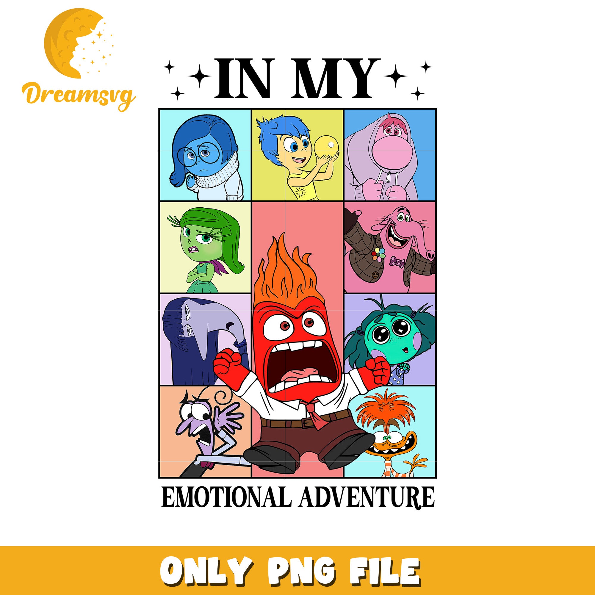 Inside Out PNG Characters – DreamSVG Store