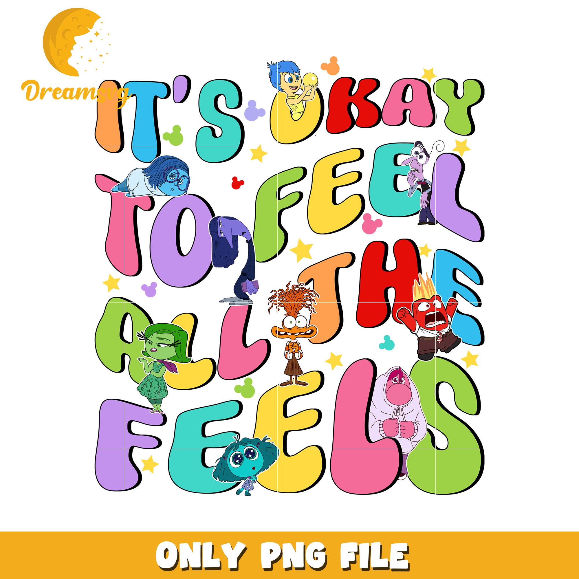 Inside Out PNG Sublimation Design – DreamSVG Store