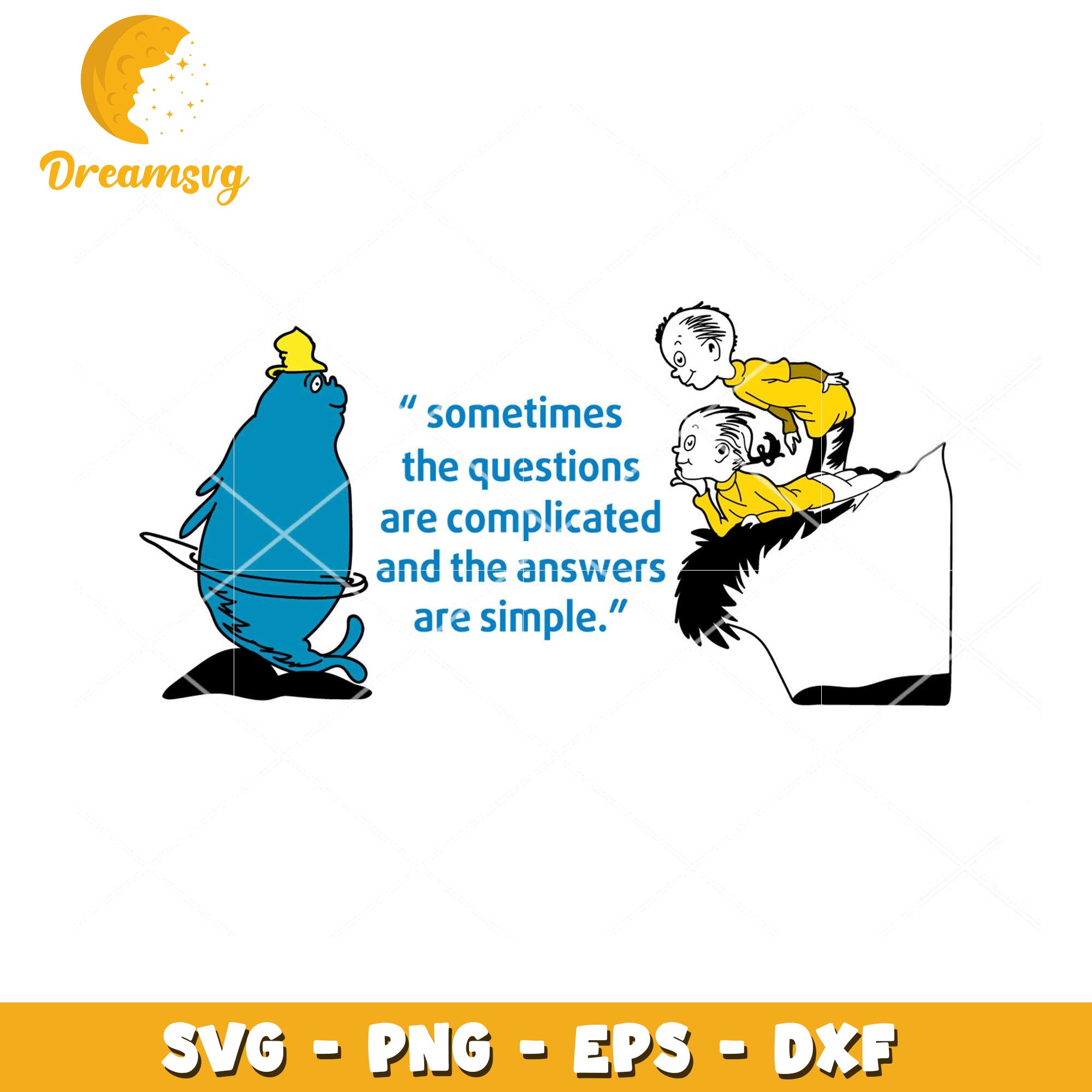 Inspirational Quote SVG Design Questions Complicated Simple Answers ...