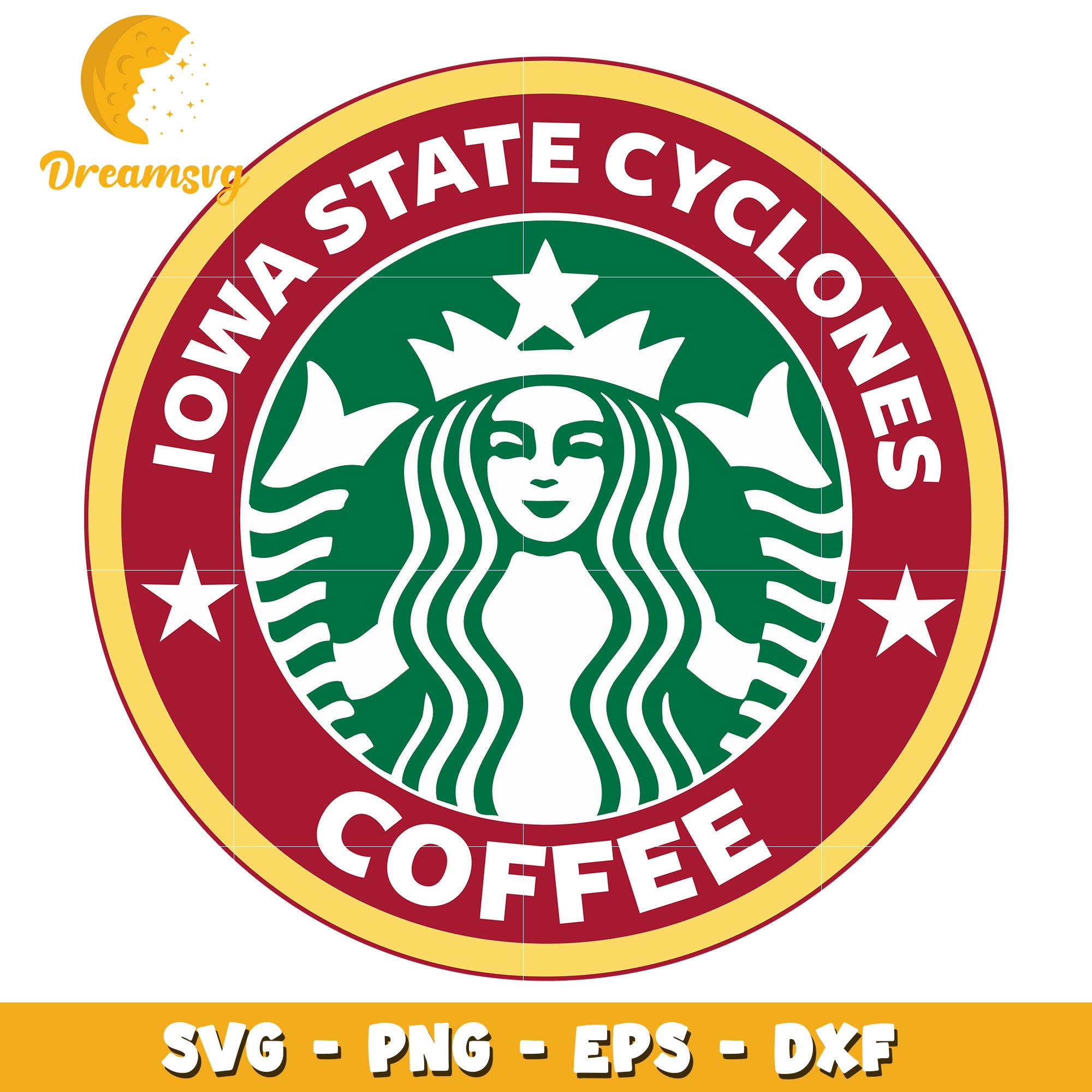 Iowa State Cyclones Coffee SVG PNG EPS DXF – DreamSVG Store