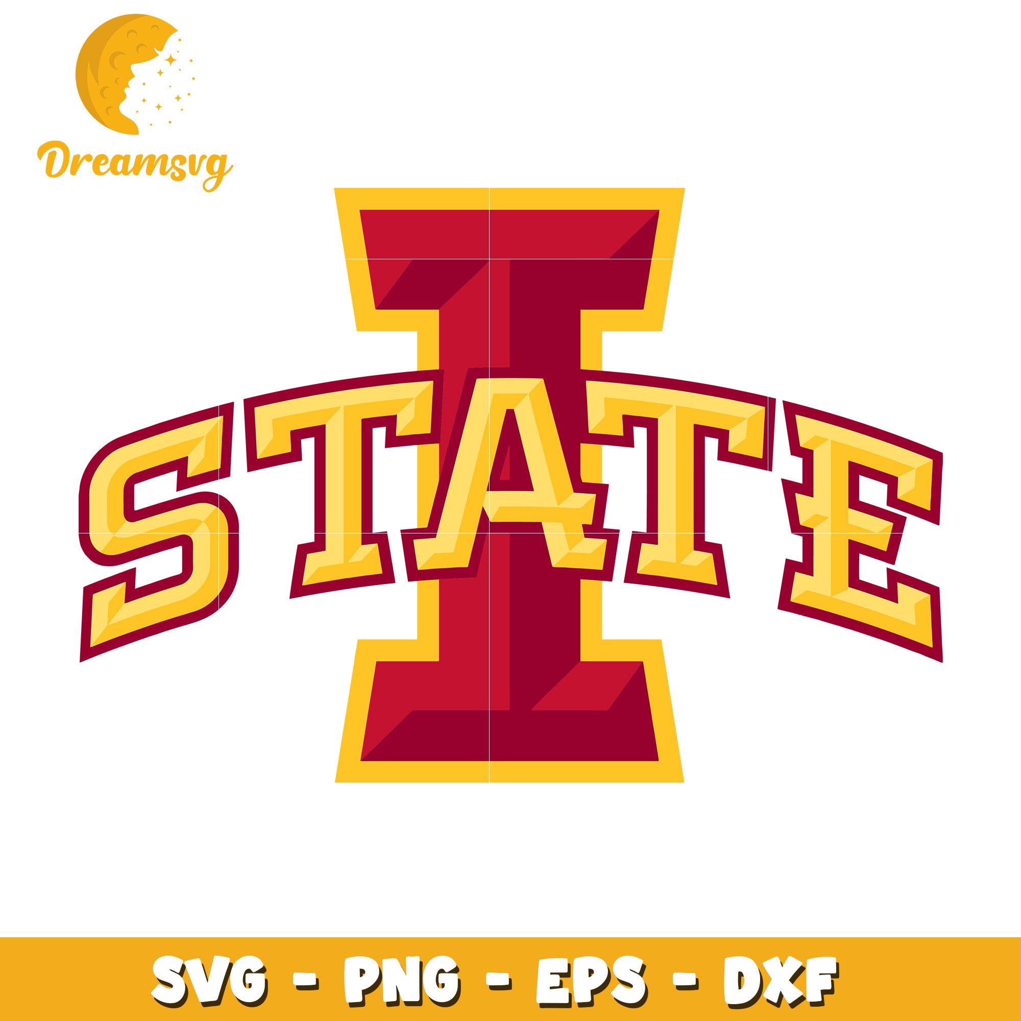 Iowa State Logo SVG PNG EPS DXF Files – DreamSVG Store