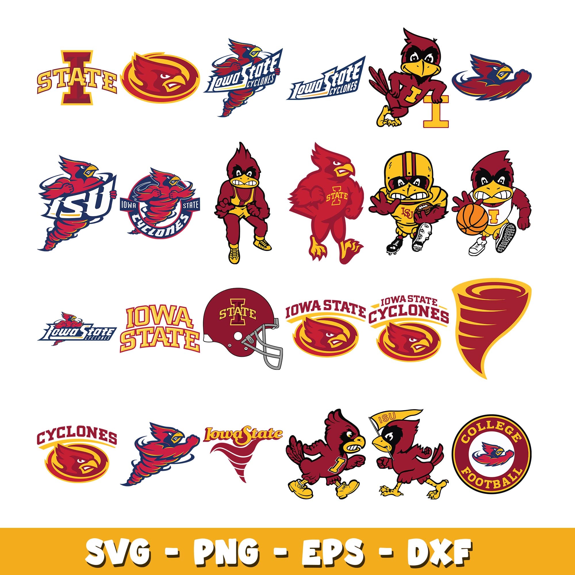 Iowa State Cyclones Bundle svg, Iowa State logo svg, ncaa svg ...