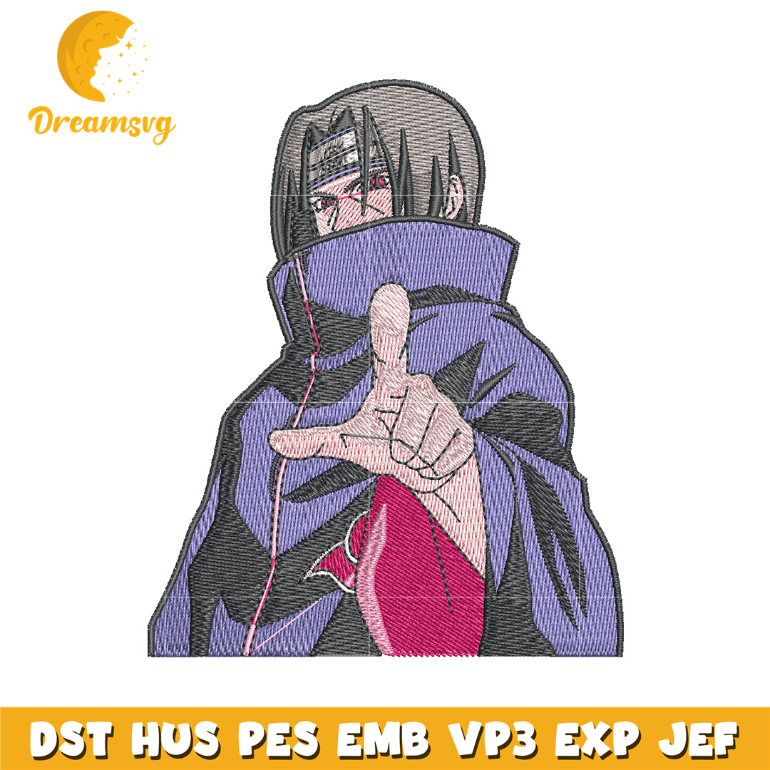 Itachi akatsuki embroidery design – DreamSVG Store