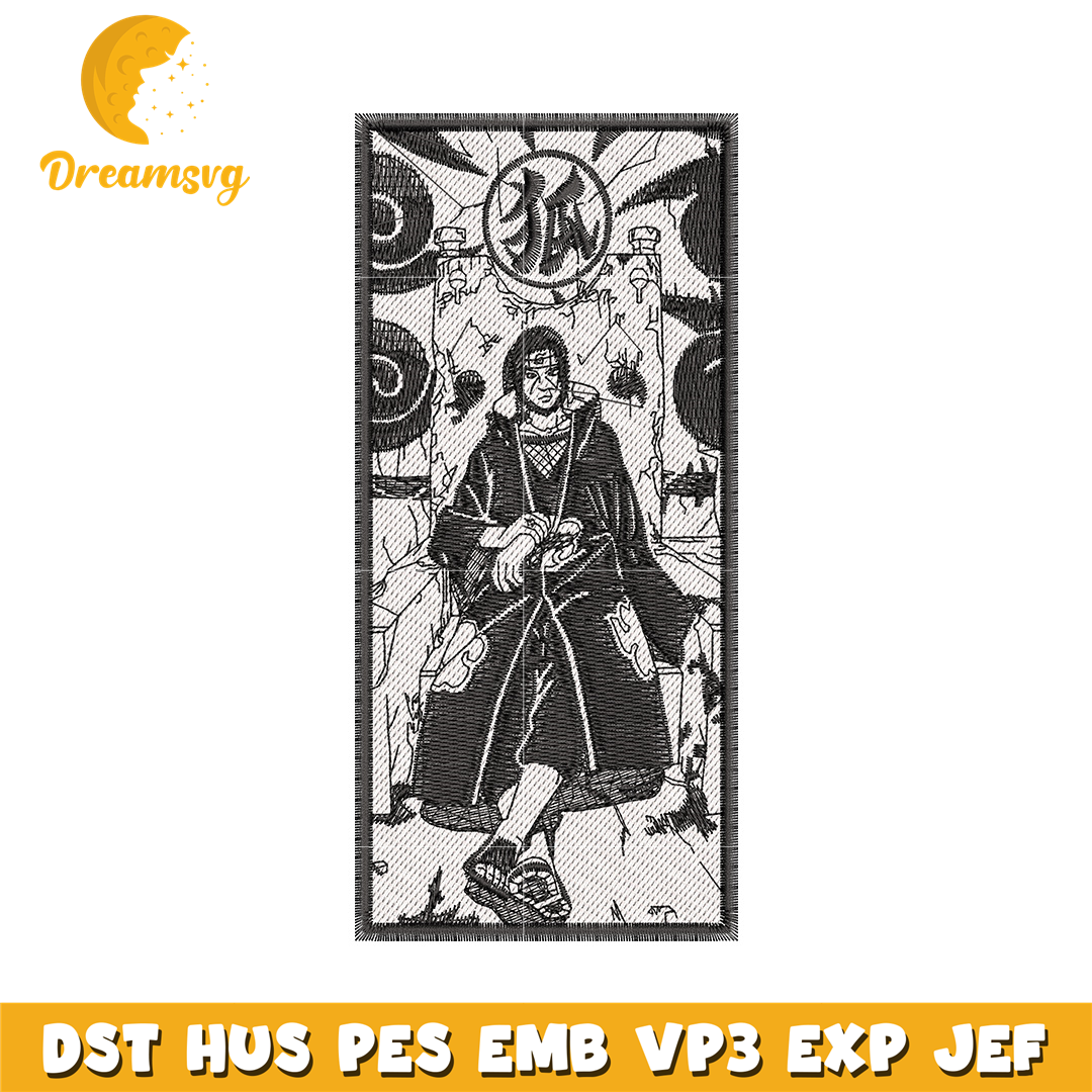 Itachi black embroidery design – DreamSVG Store