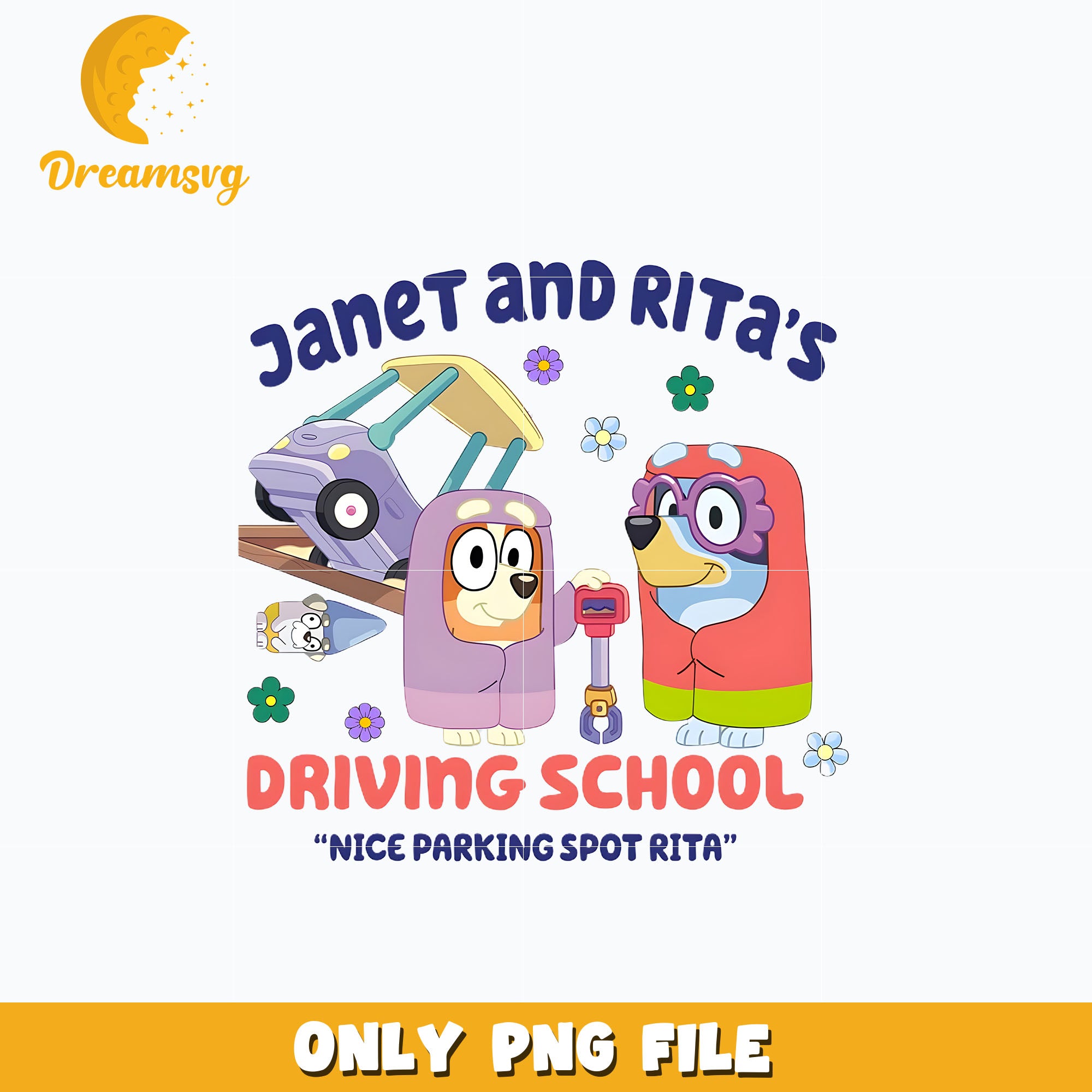 Bluey janet and rita png – DreamSVG Store