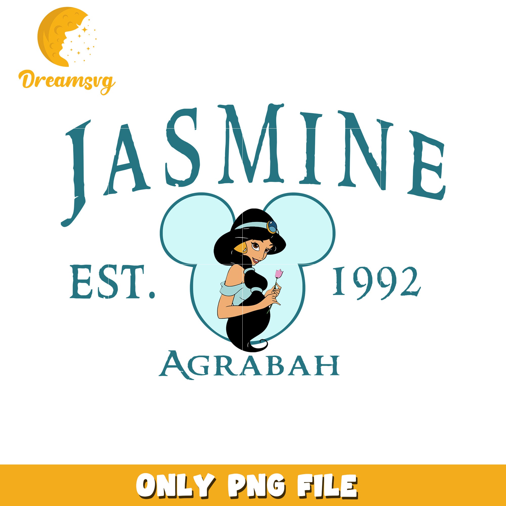 Jasmine PNG Agrabah Disney 1992 – DreamSVG Store