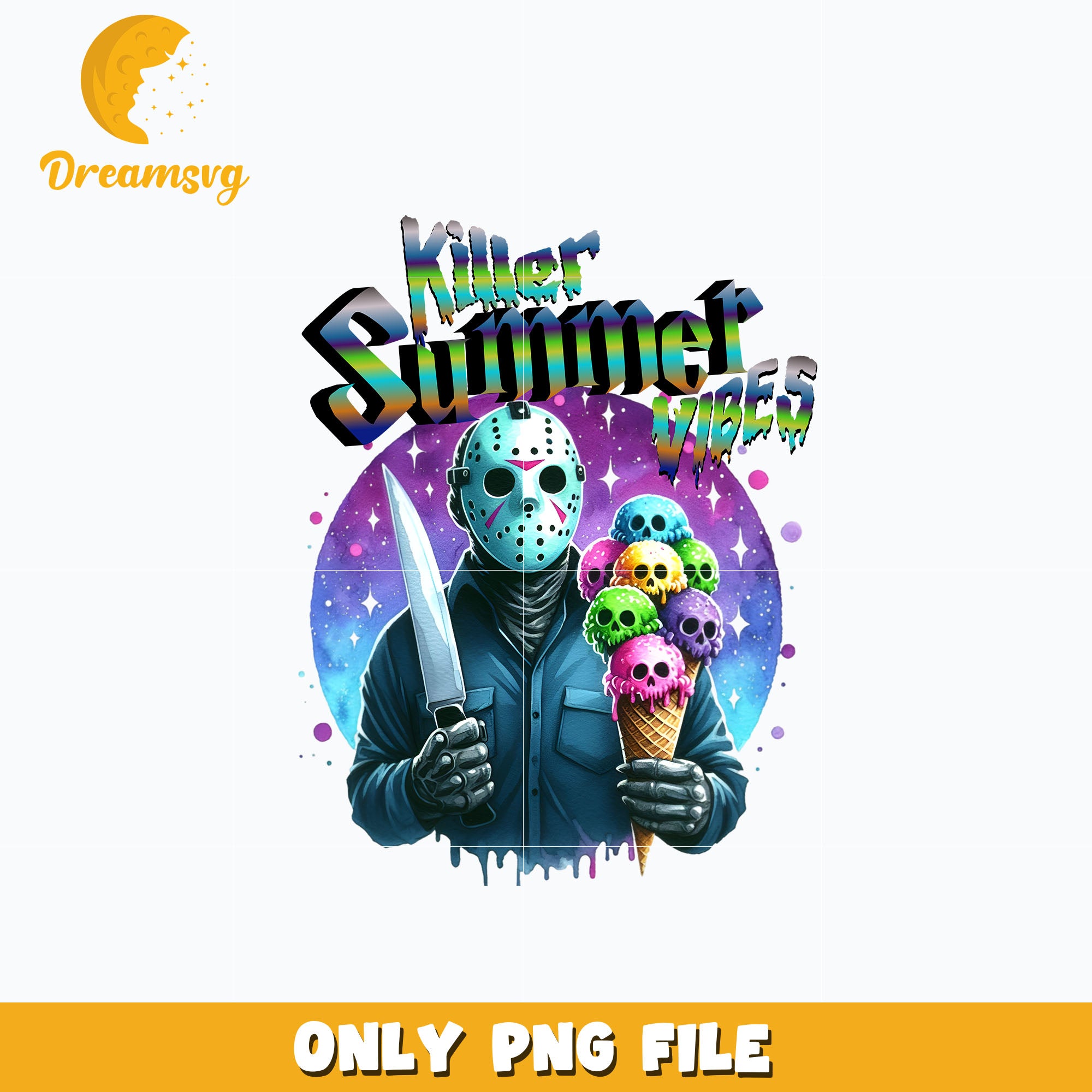 killer summer vibes Jason Voorhees halloween png, digital download ...