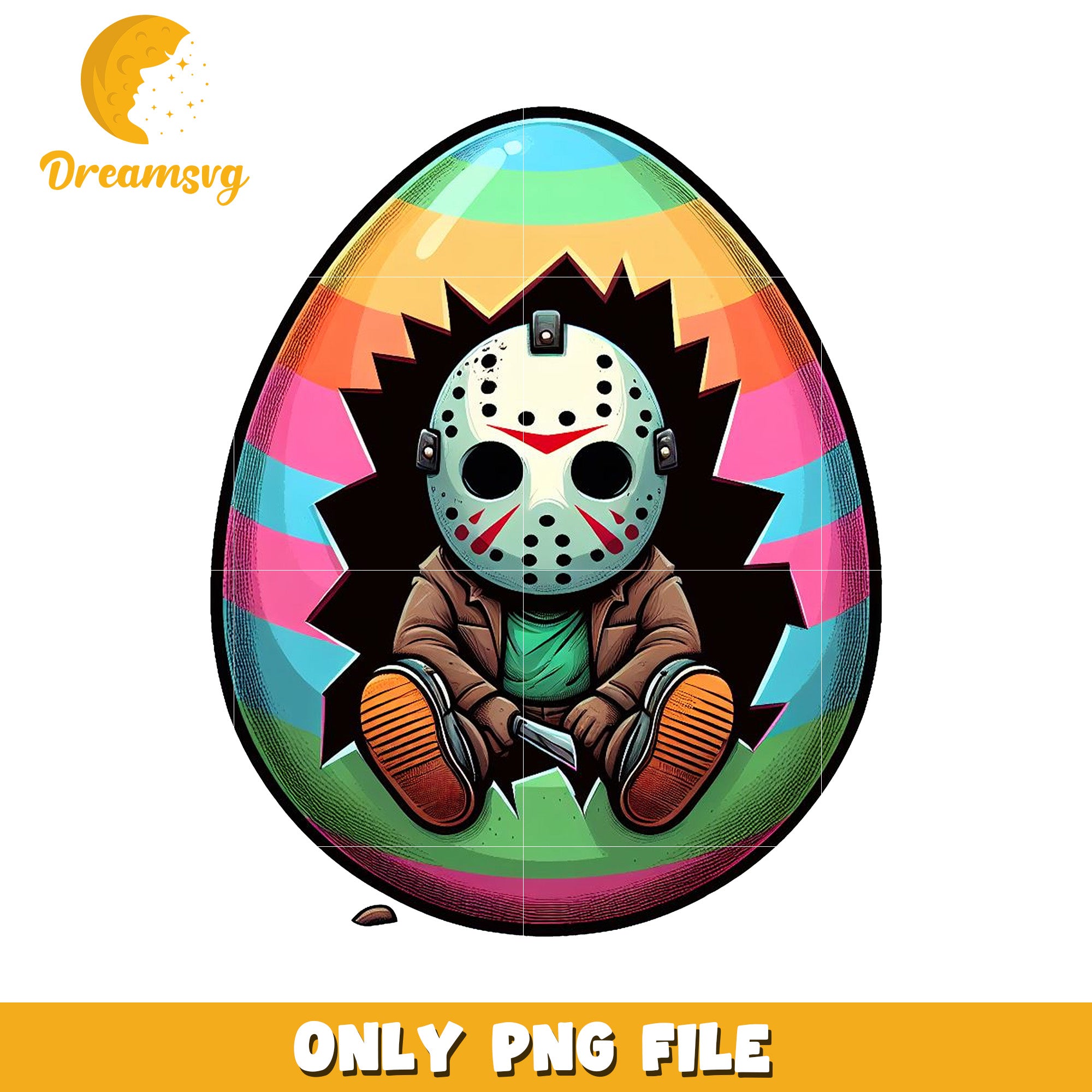Jason Easter Egg PNG Design – DreamSVG Store