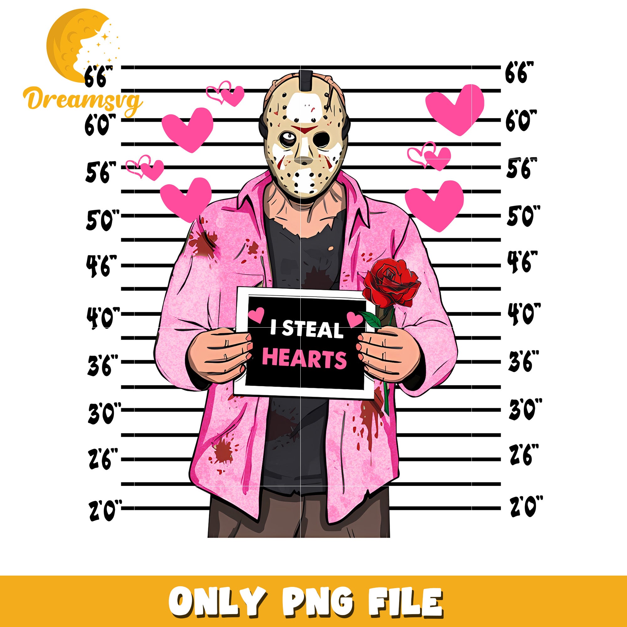 Jason Voorhees Valentines PNG – DreamSVG Store