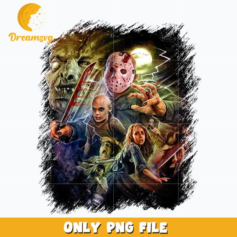 Jason Voorhees halloween png, Halloween png, Digital download.