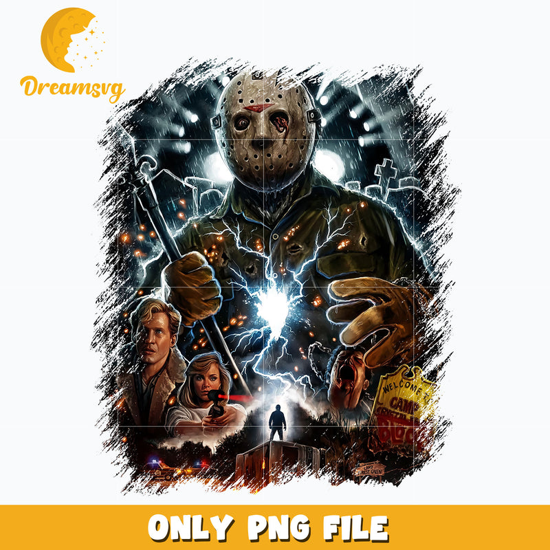 Jason Voorhees halloween png, Halloween png, Digital download.