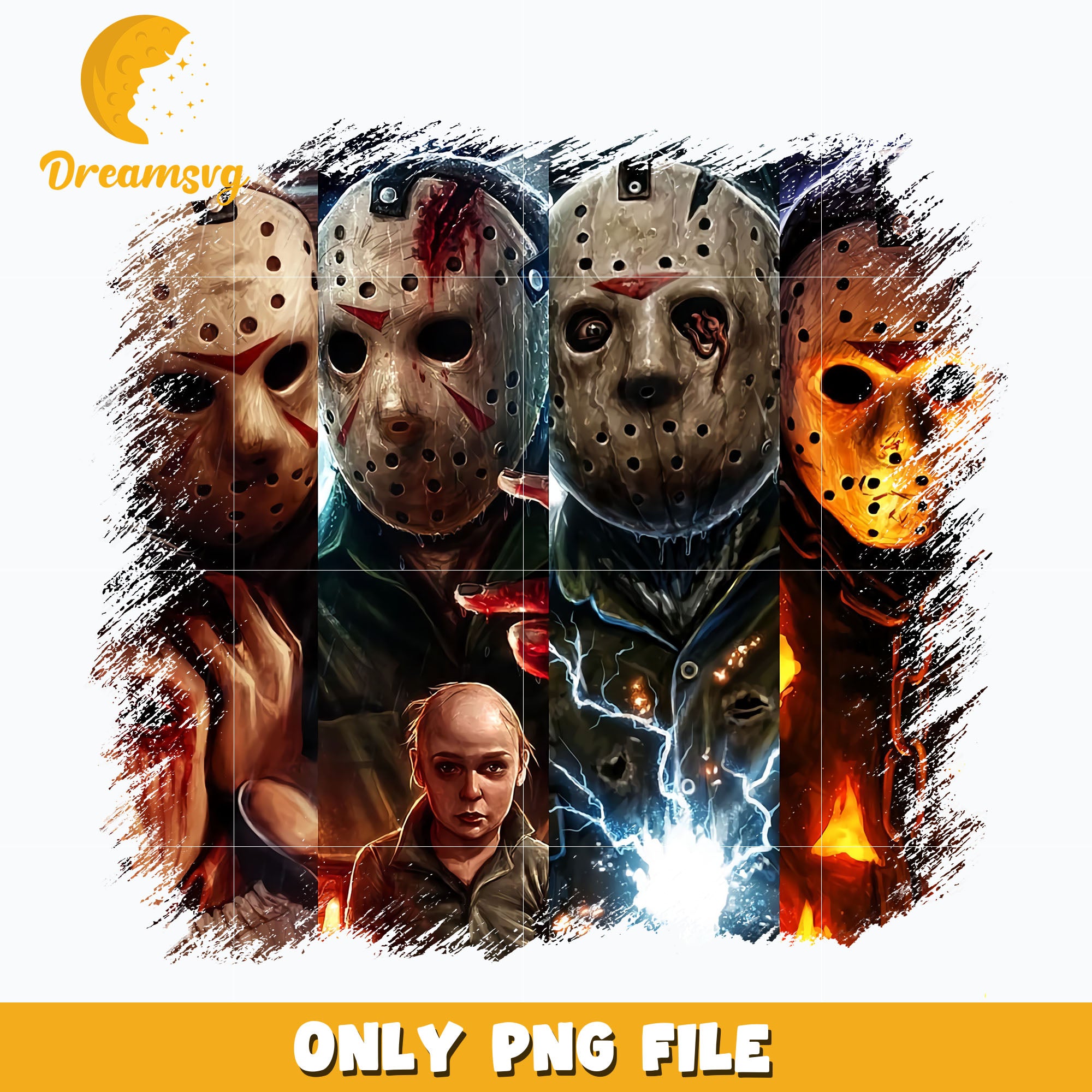 Jason Voorhees halloween png, Halloween png, Digital download ...