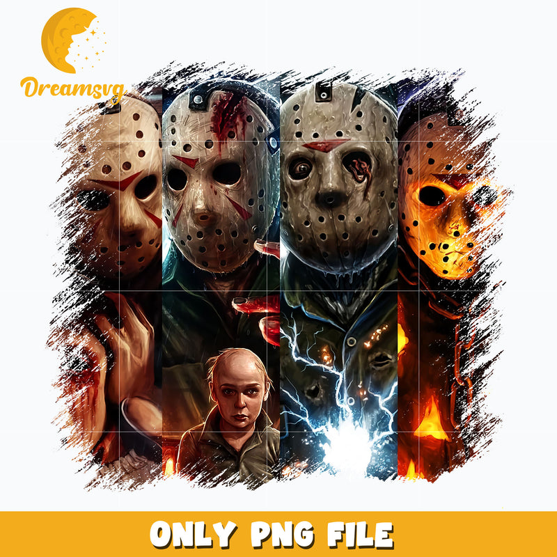 Jason Voorhees halloween png, Halloween png, Digital download.