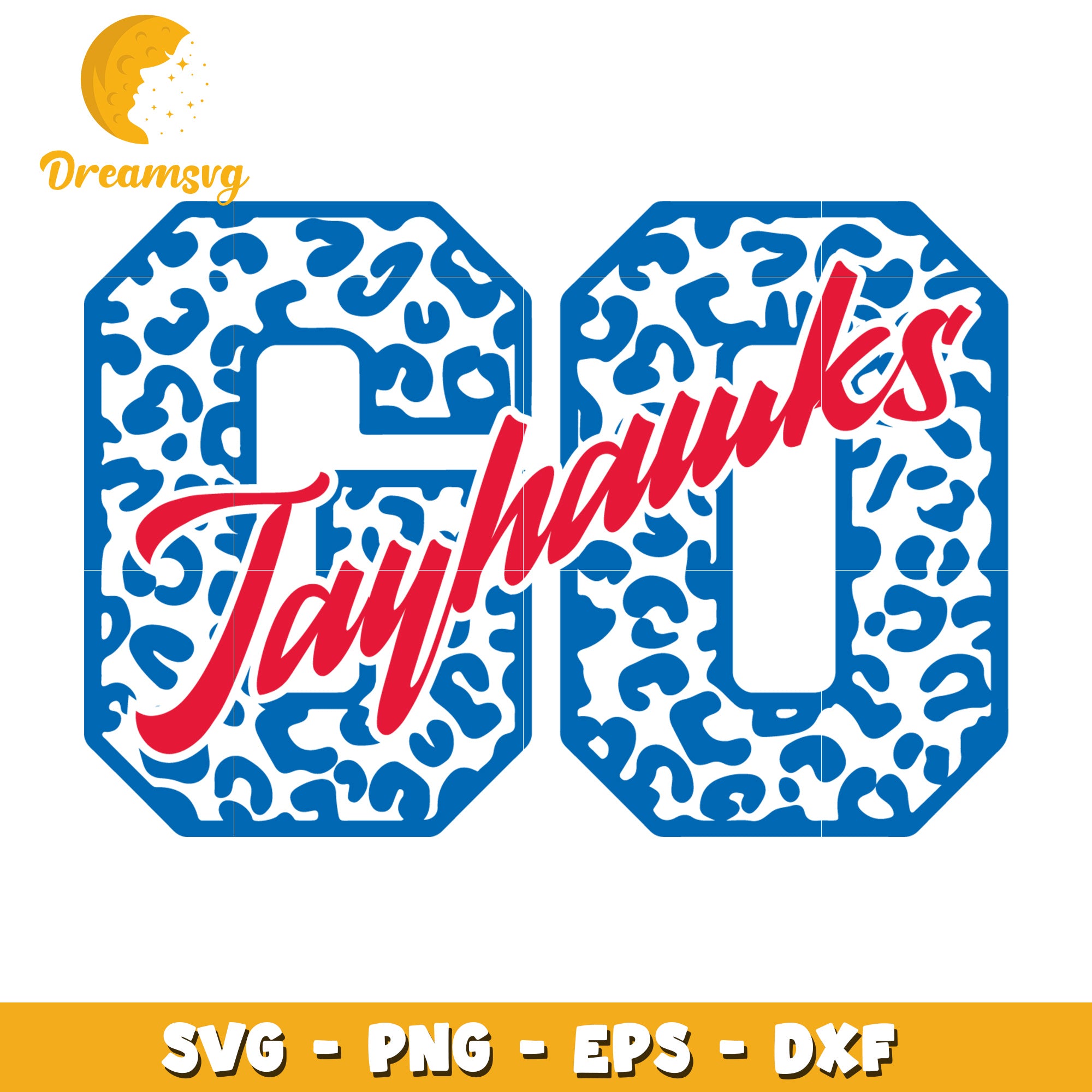 Jayhawks 60 Leopard Print SVG Cut File – DreamSVG Store