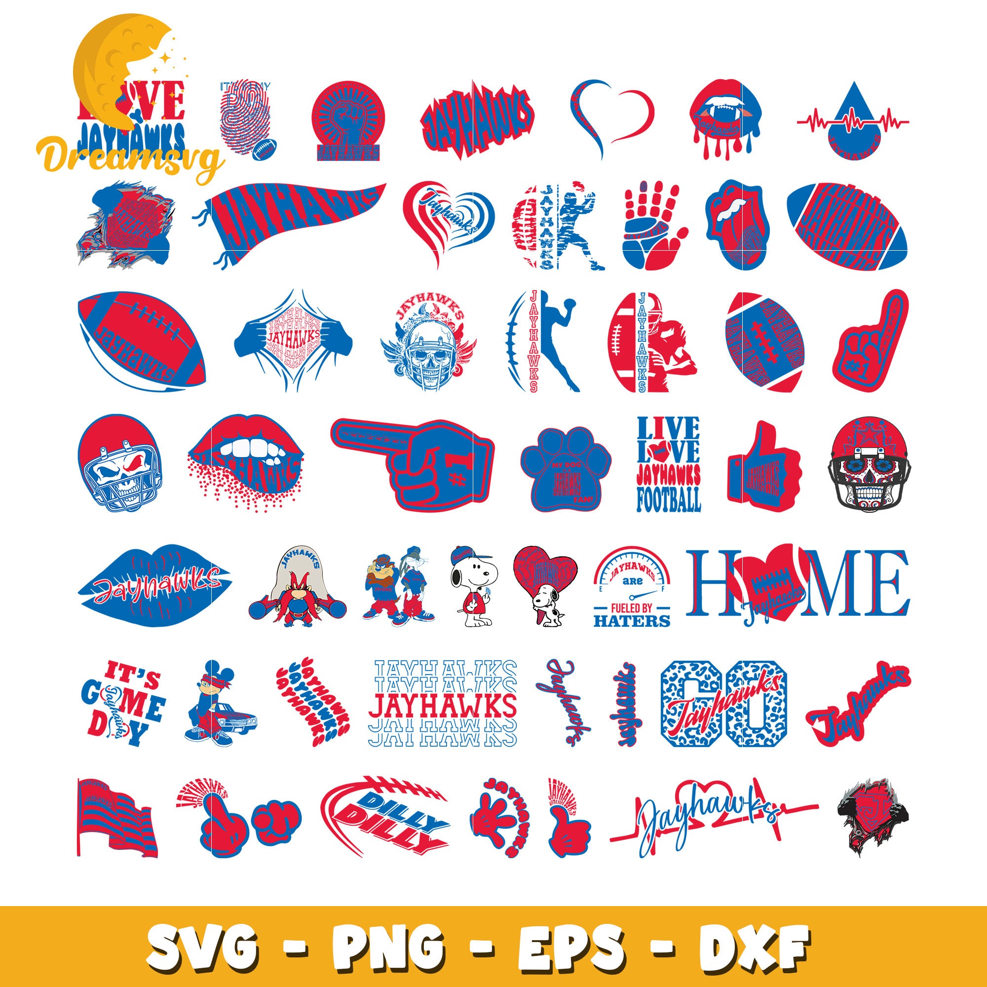 Kansas jayhawks logo ncaa bundle svg, Kansas jayhawks svg – DreamSVG Store