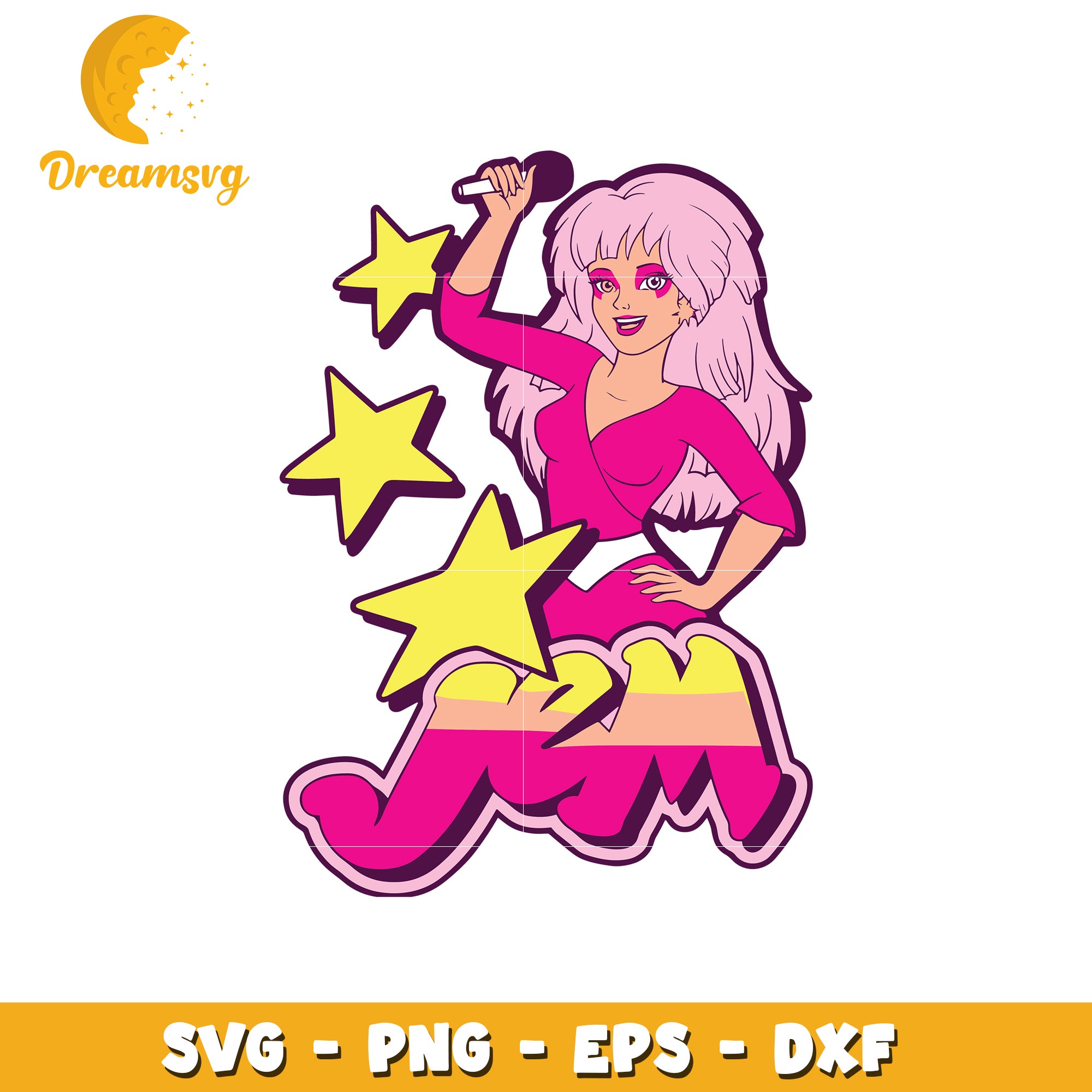 Jem and the Holograms SVG Cut File – DreamSVG Store