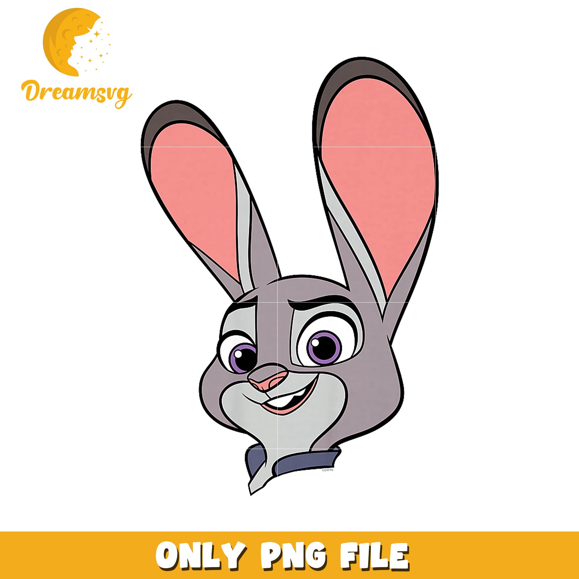 Judy head design png, disney pixar png, zootopia png – DreamSVG Store