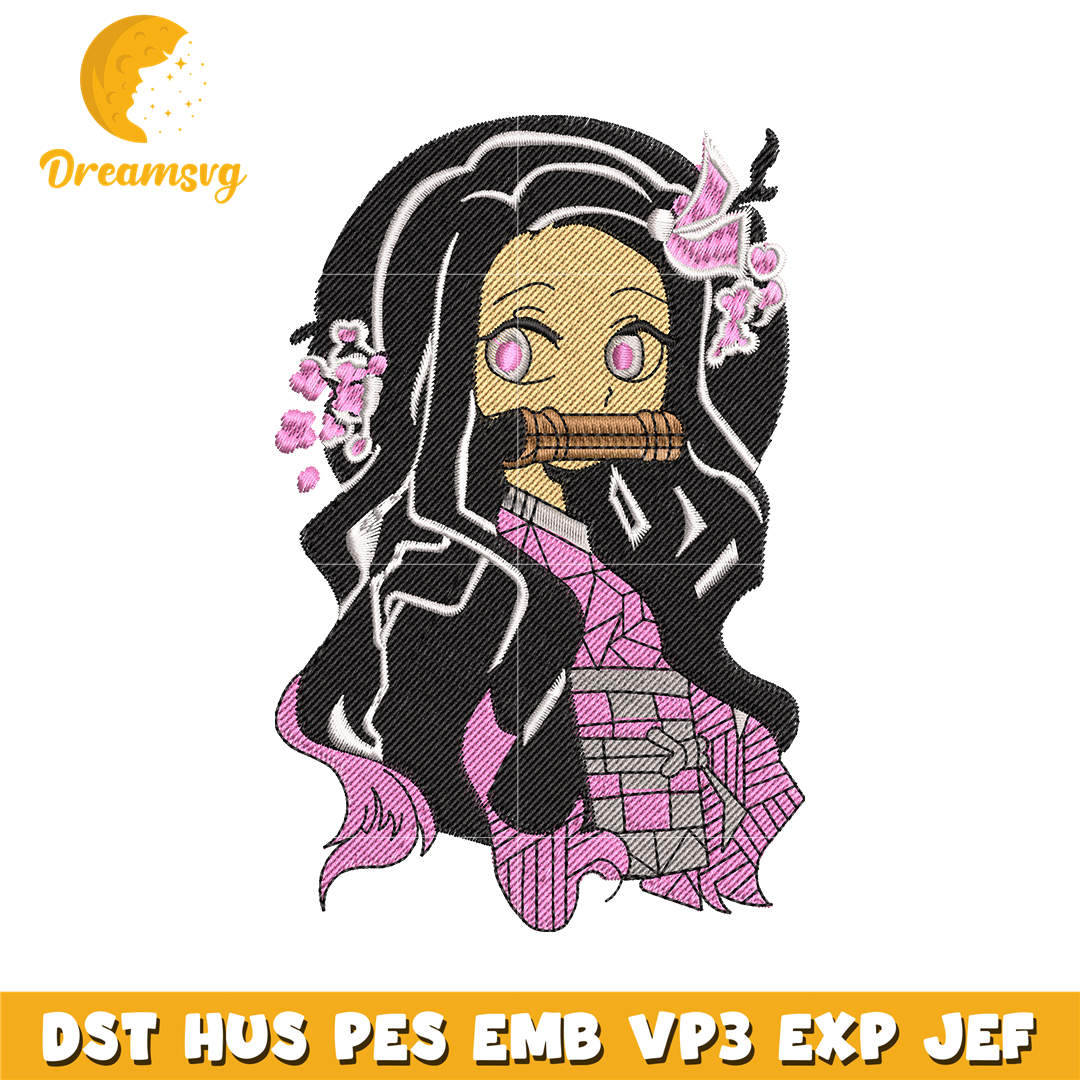 Kamado Nezuko embroidery design – DreamSVG Store
