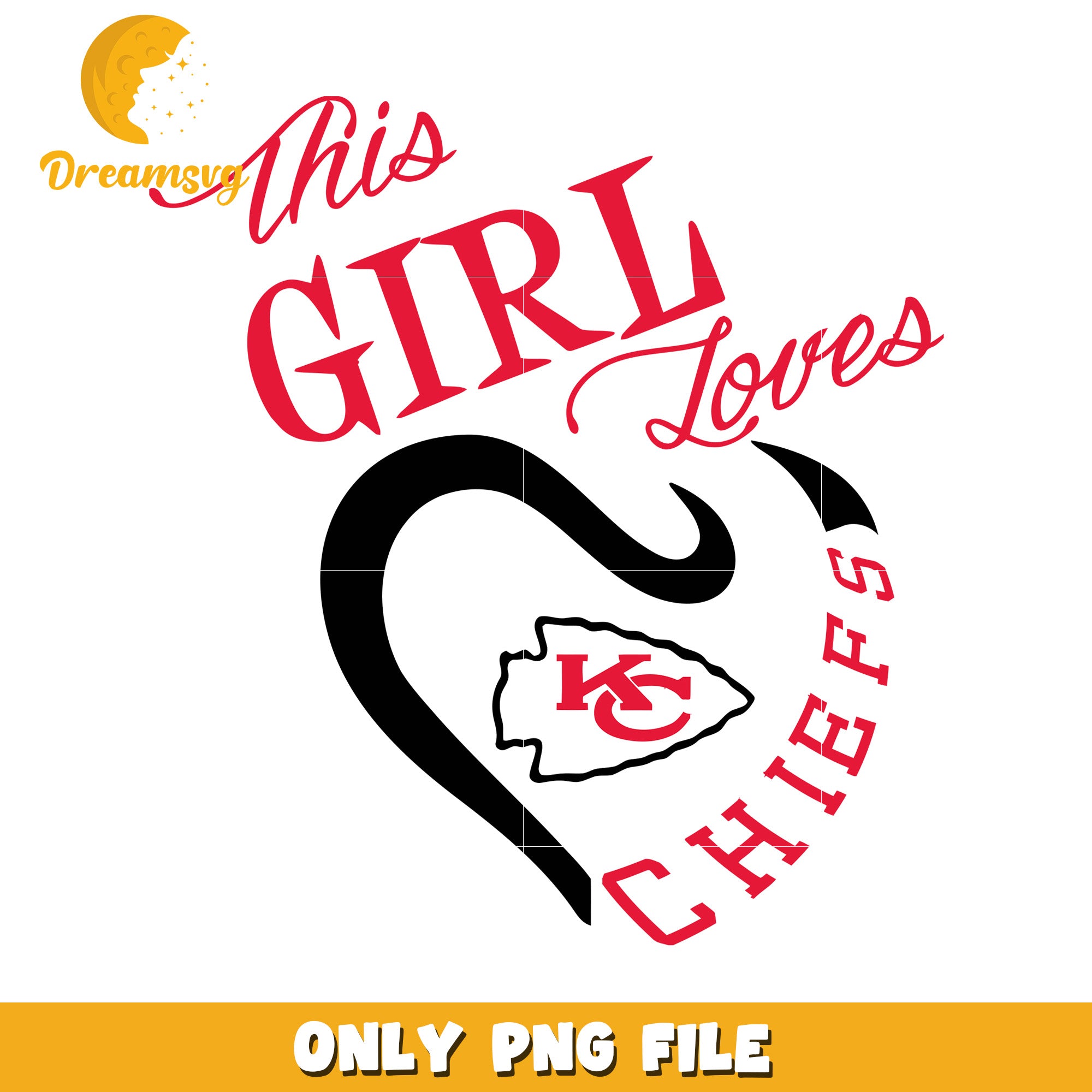 Kansas City Chiefs Girl PNG – DreamSVG Store