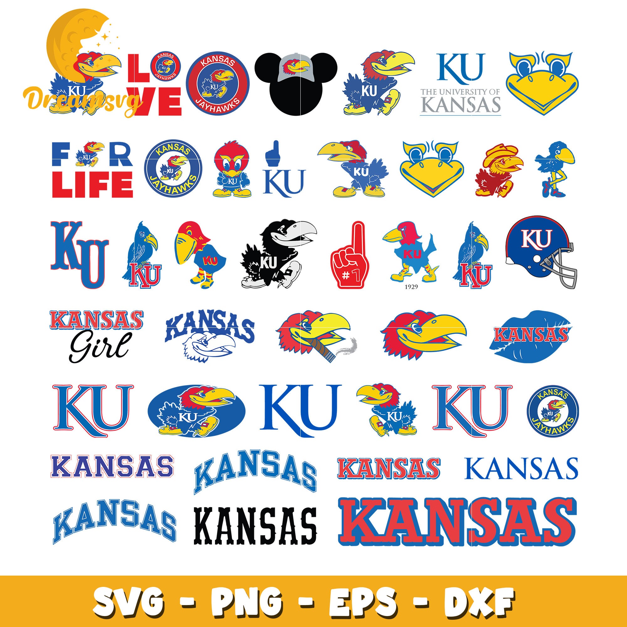 Logo ansas jayhawks ncaa design bundle svg, kansas jayhawks svg ...