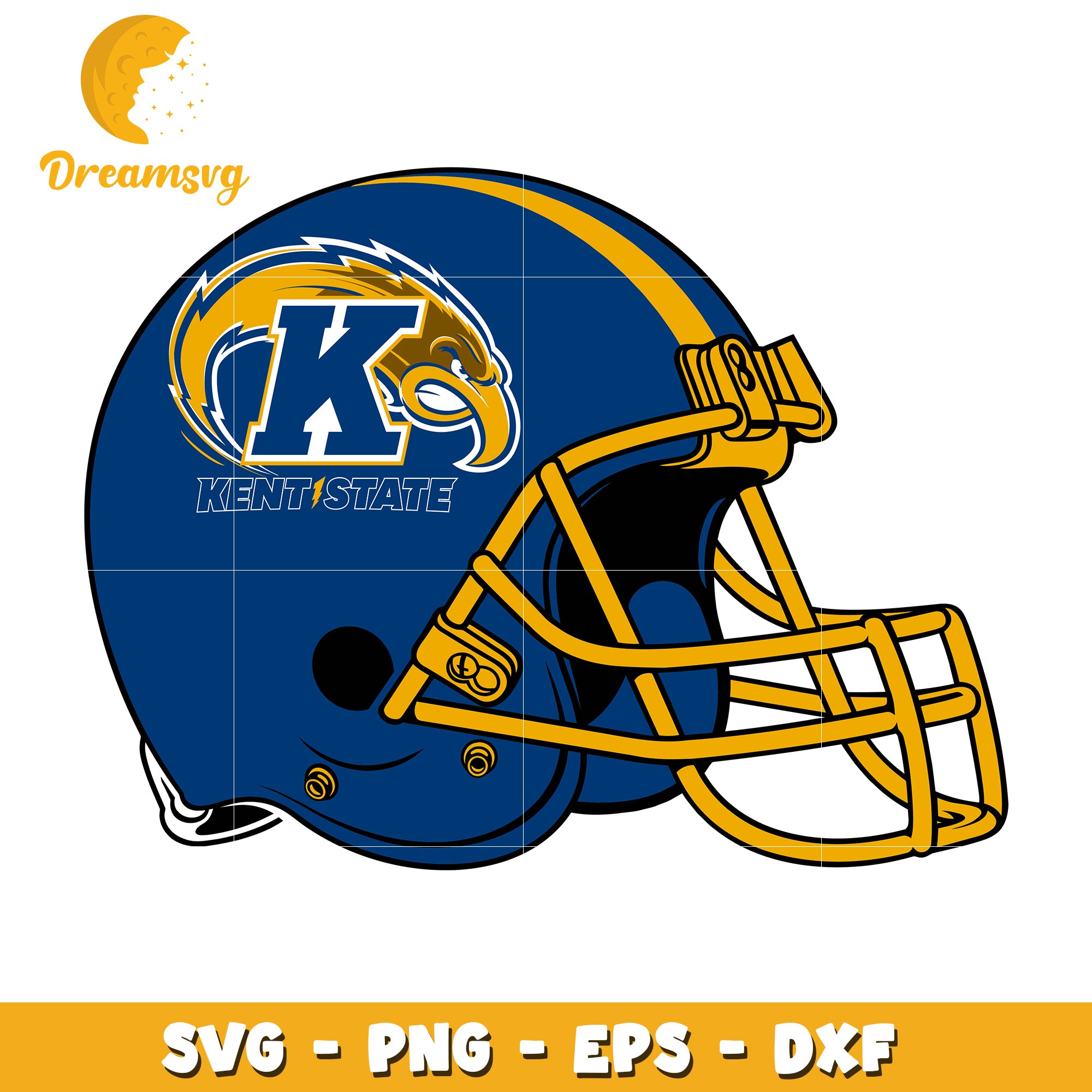 Kent State Football Helmet SVG PNG EPS DXF – DreamSVG Store