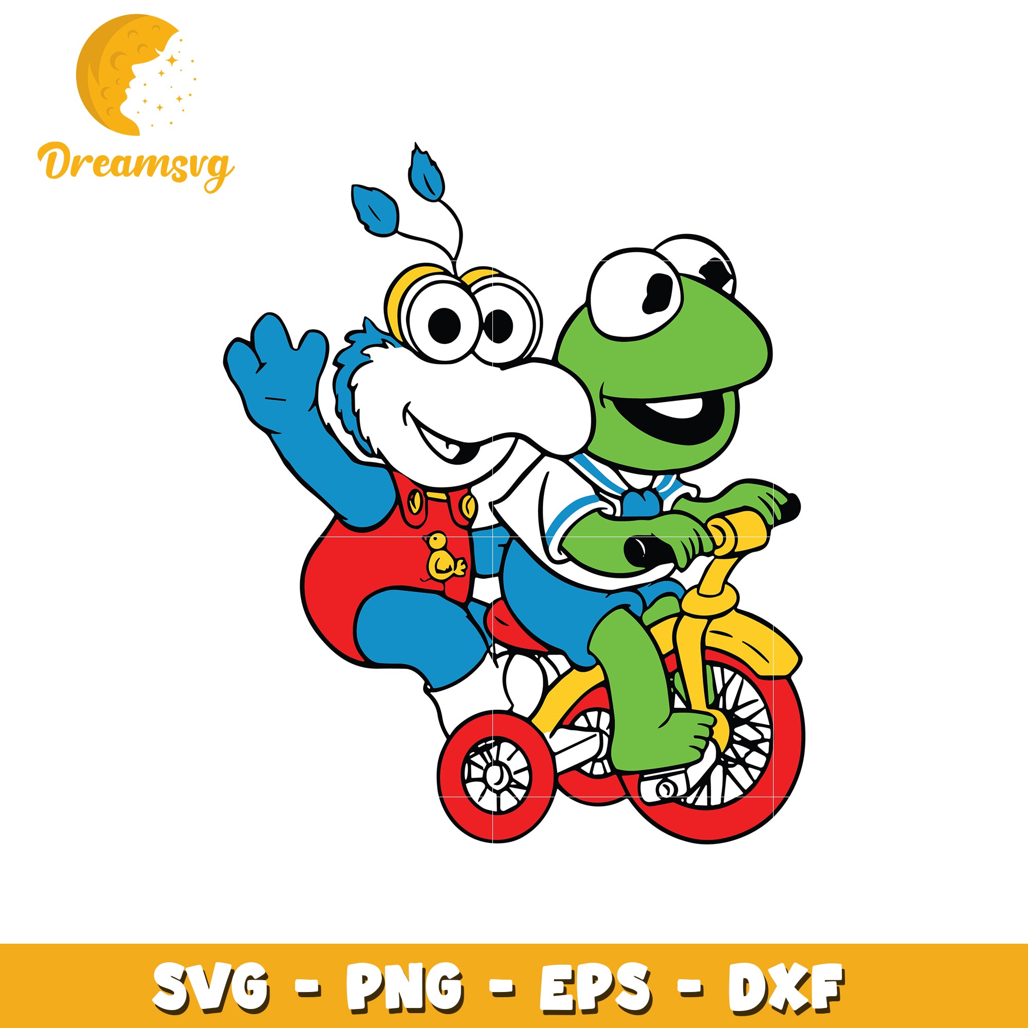 Kermit Frog Tricycle SVG Cut File – DreamSVG Store