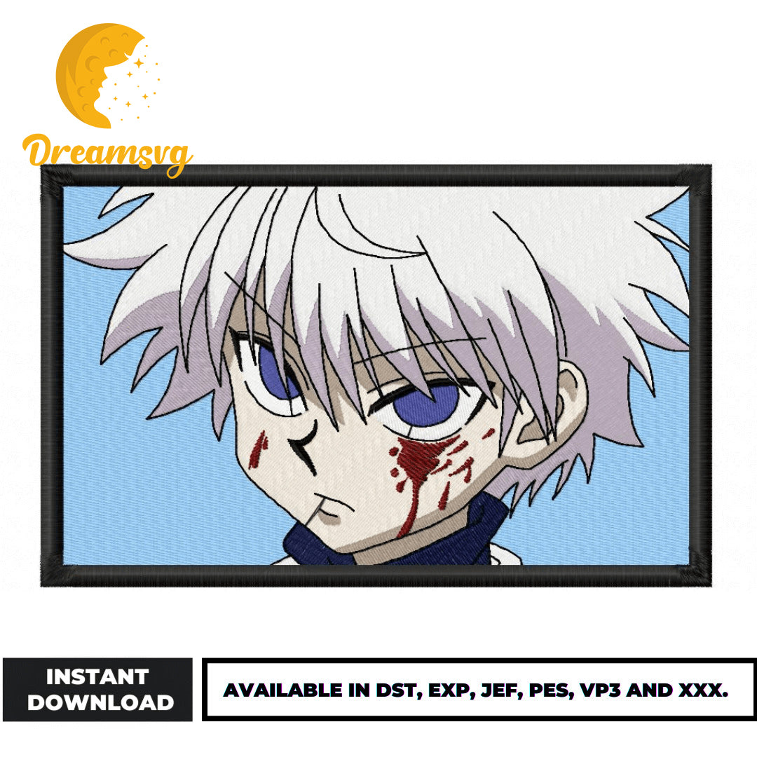 Killua zoldyck box embroidery design – DreamSVG Store