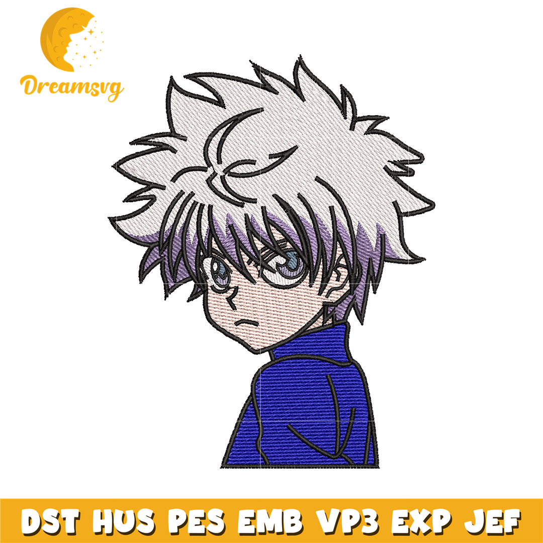 Killua embroidery design