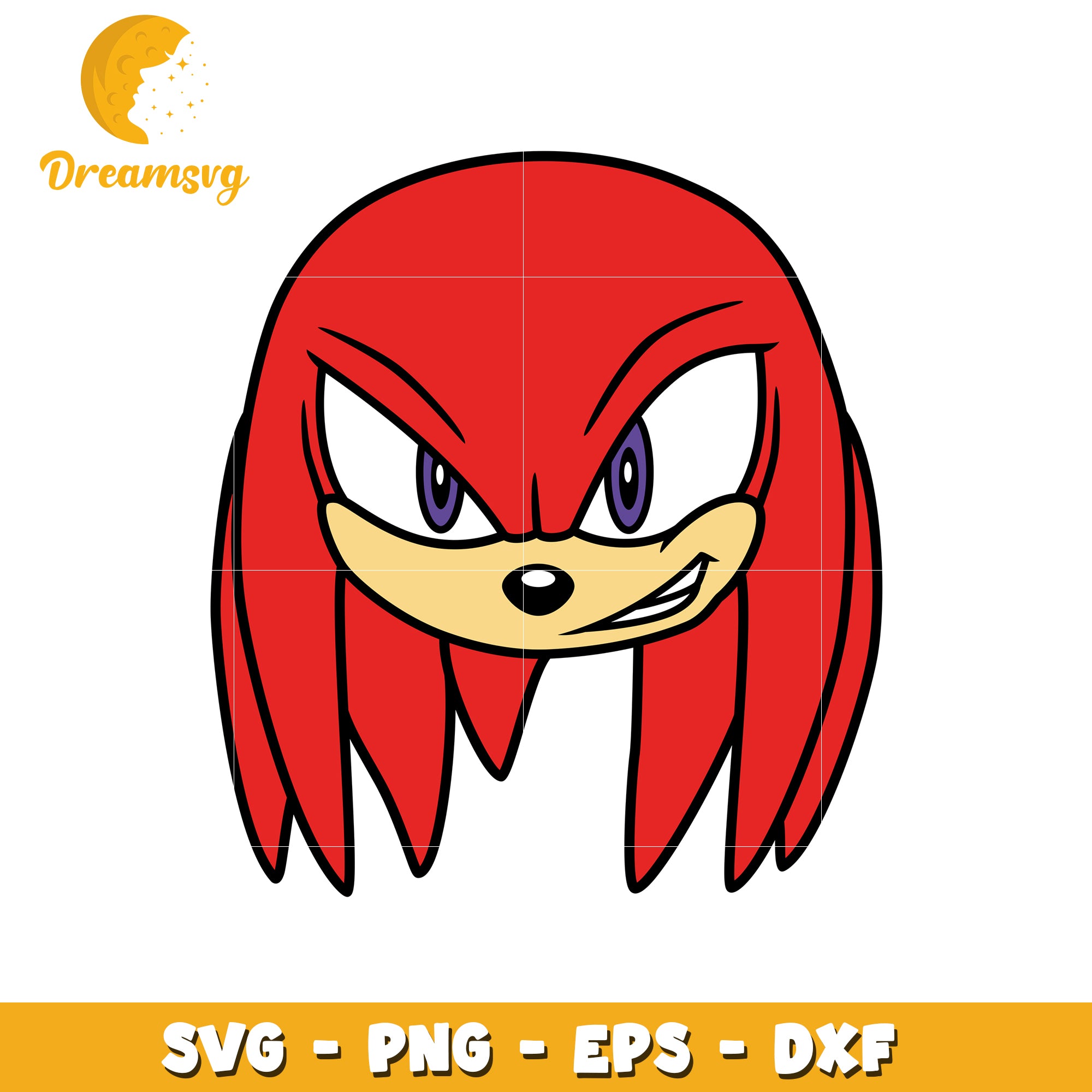 Knuckles SVG PNG EPS DXF Cut File – DreamSVG Store